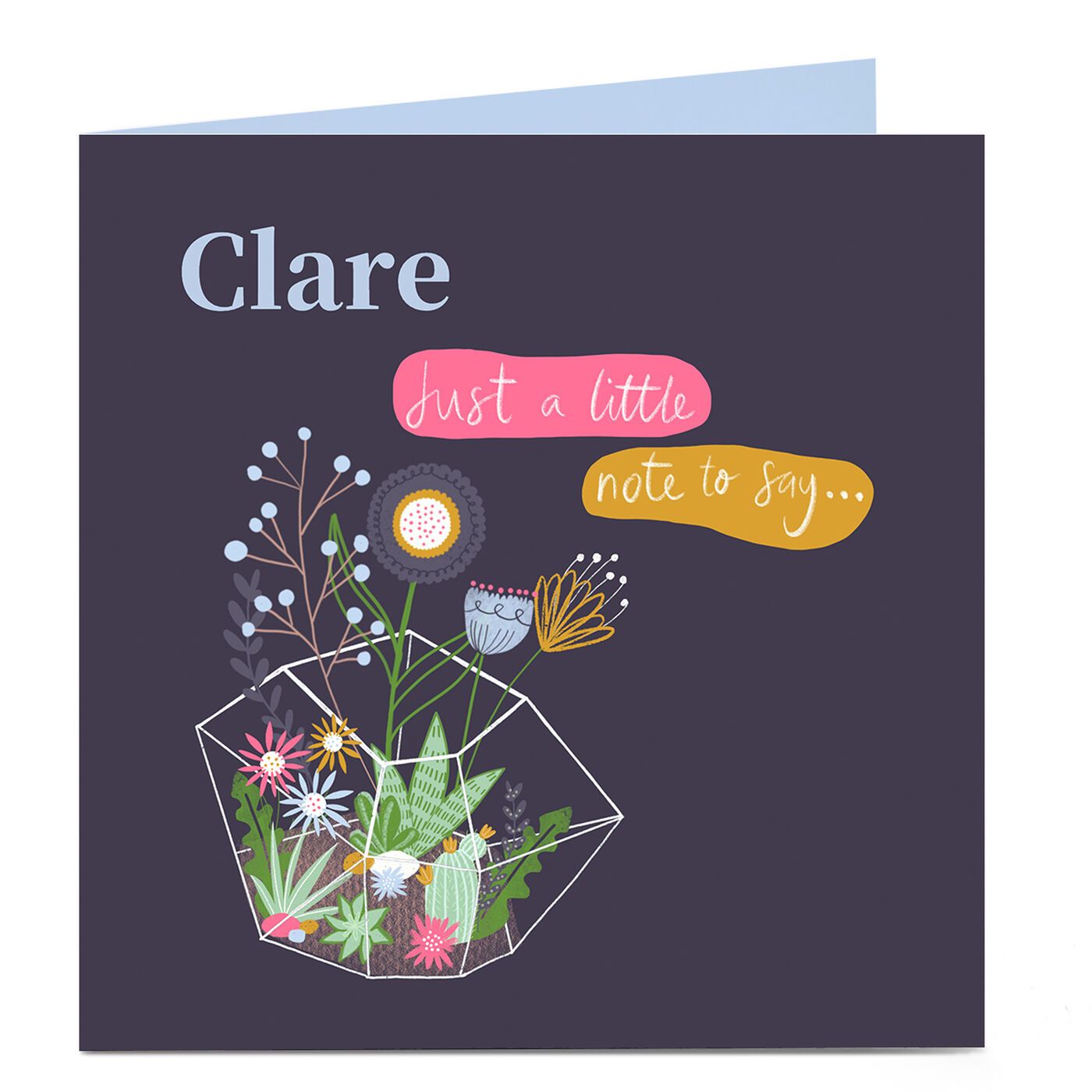 Buy Personalised Card - Just A Little Note for GBP 2.99 | Card Factory UK