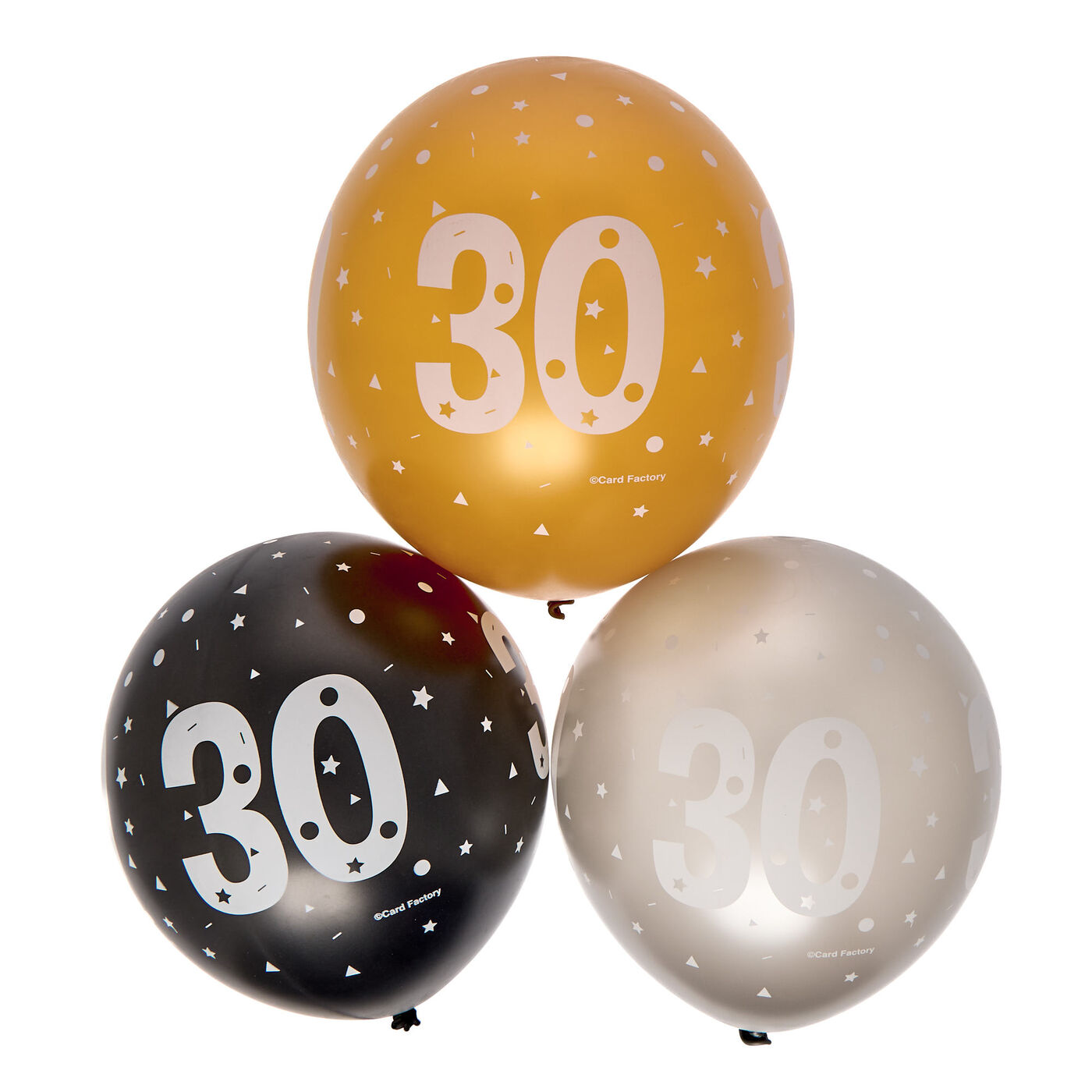 Buy Latex 30th Birthday Balloons - Pack of 6 for GBP 1.99 | Card Factory UK