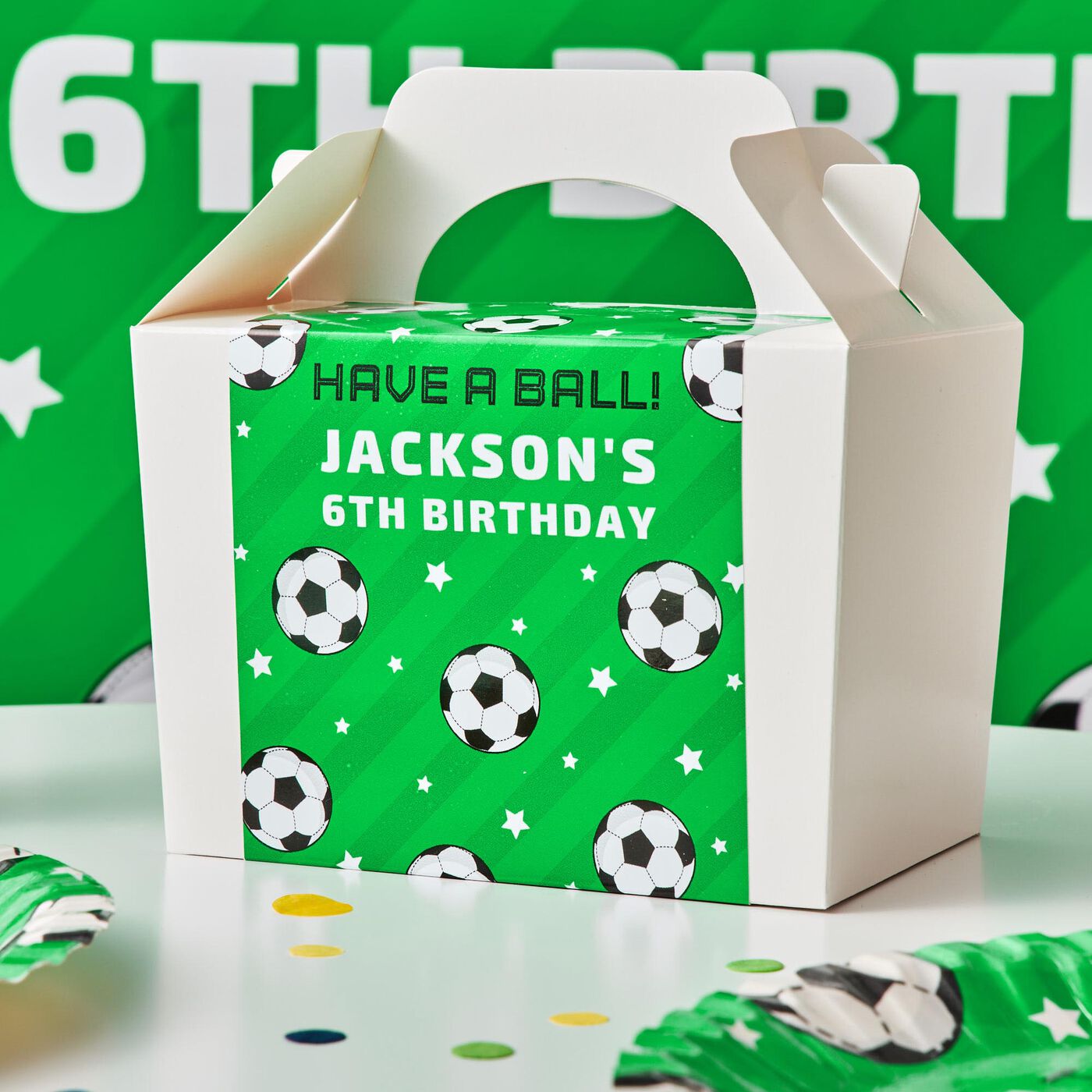 Buy Football Personalised Party Box for GBP 2.00 | Card Factory UK