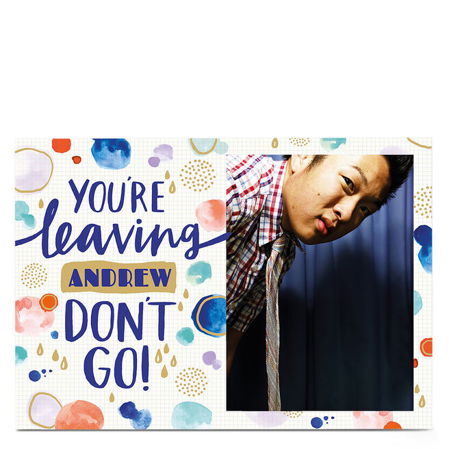 Leaving Cards, Personalised Sorry You're Leaving & Goodbye Cards UK ...