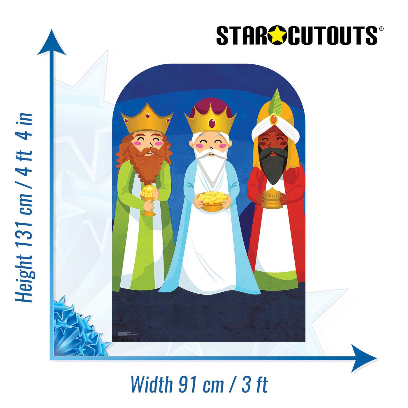 Buy Three Kings Face-In-Hole Cardboard Cutout for GBP 29.99 | Card ...
