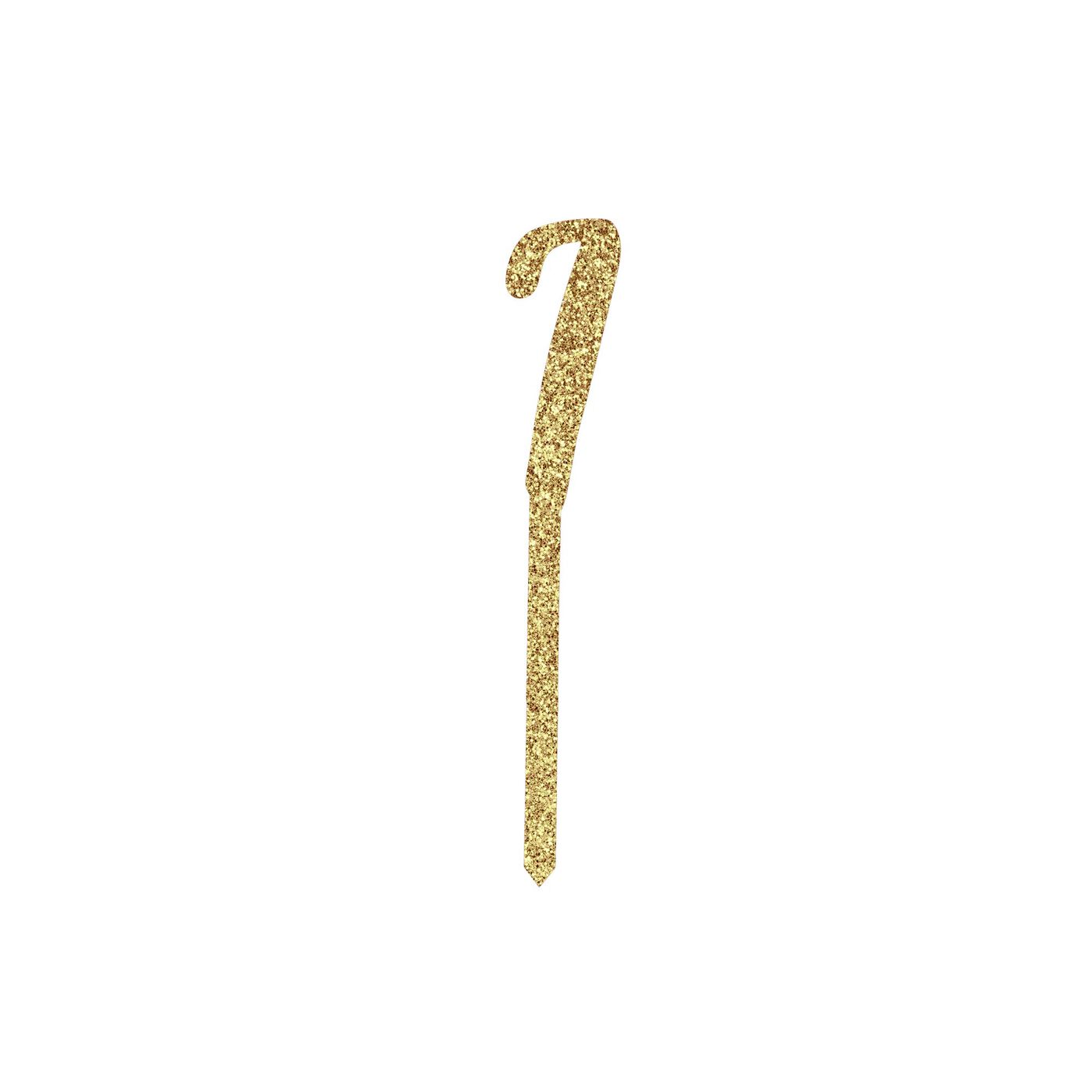 Buy Metallic Gold Number Glitter Acrylic Cake Topper (Numbers 0-9) for ...