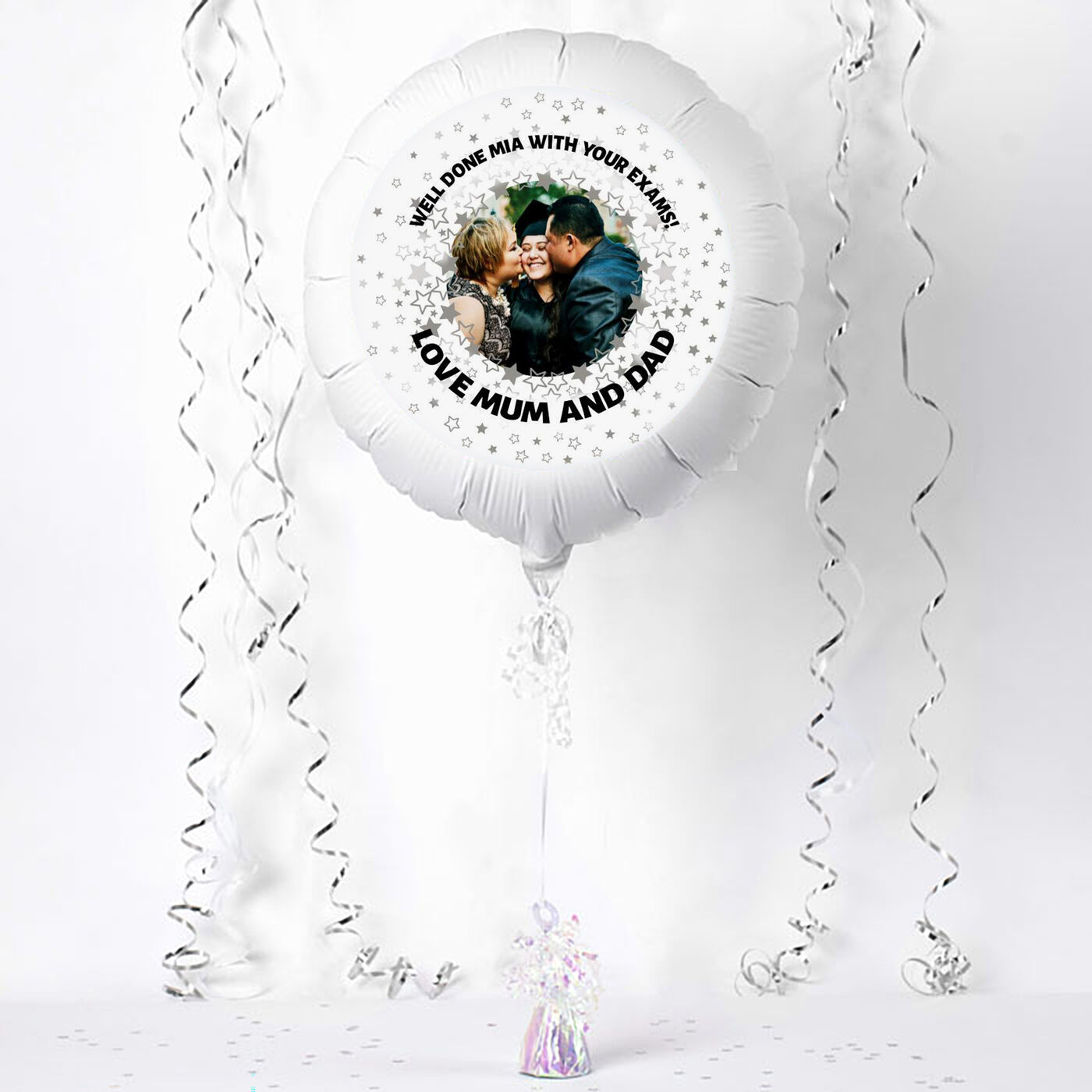 Buy Personalised Silver Star Exam Success Photo Balloon for GBP 19.99 ...