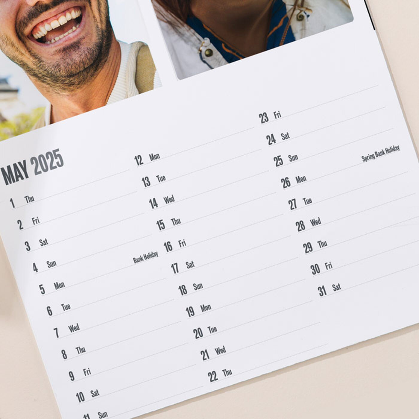 Buy Create Your Own Multi-Photo Upload Calendar - 2 Photos for GBP 15. ...