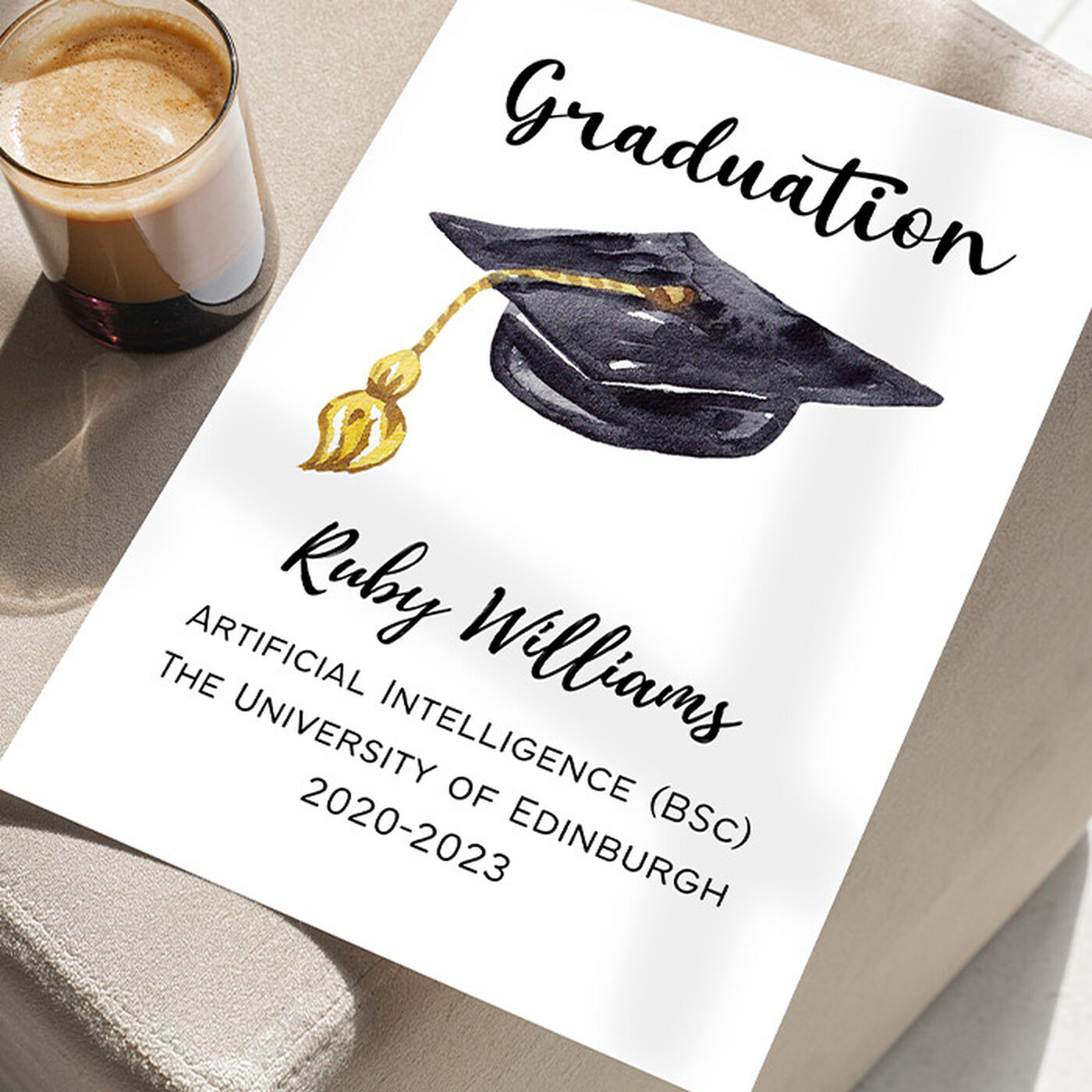 Buy Personalised Graduation Print for GBP 29.99 | Card Factory UK