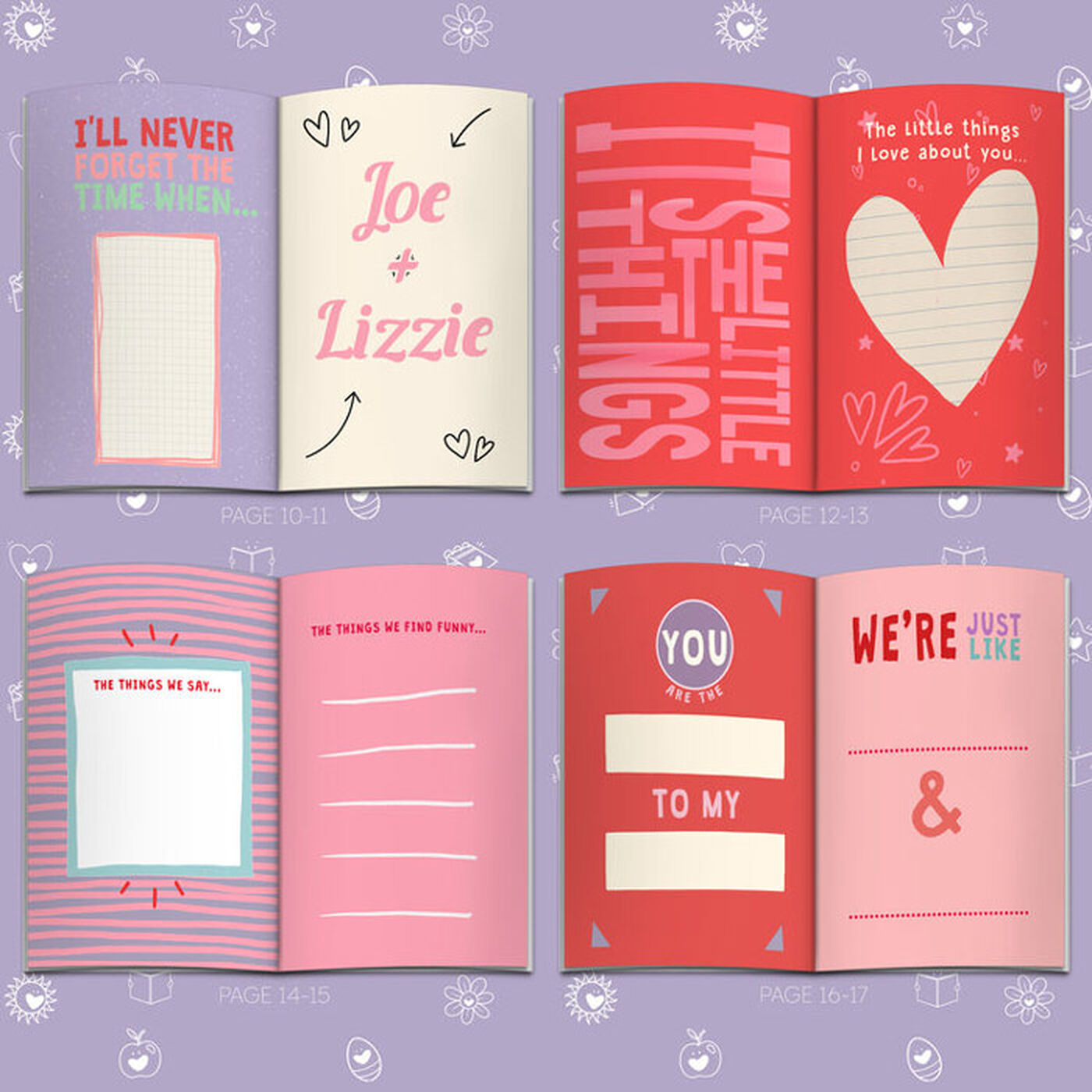 Buy Personalised A Little Book Of You & Me' Personalised Book Softback ...