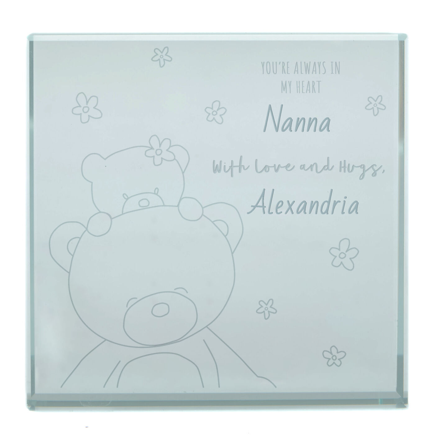 Buy Personalised Hugs Glass Token - Always in My Heart for GBP 14.99 ...