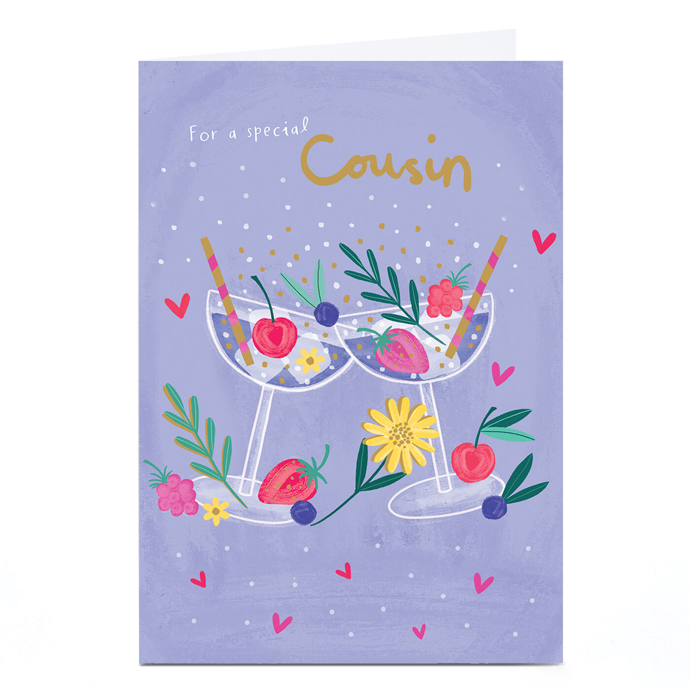 Buy Personalised Birthday Card - Special Purple Cocktails, Cousin for ...