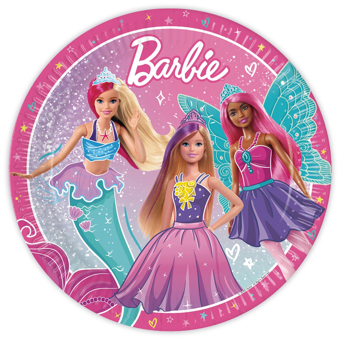 Buy Barbie Birthday Party Tableware & Decorations Bundle - 16 Guests ...
