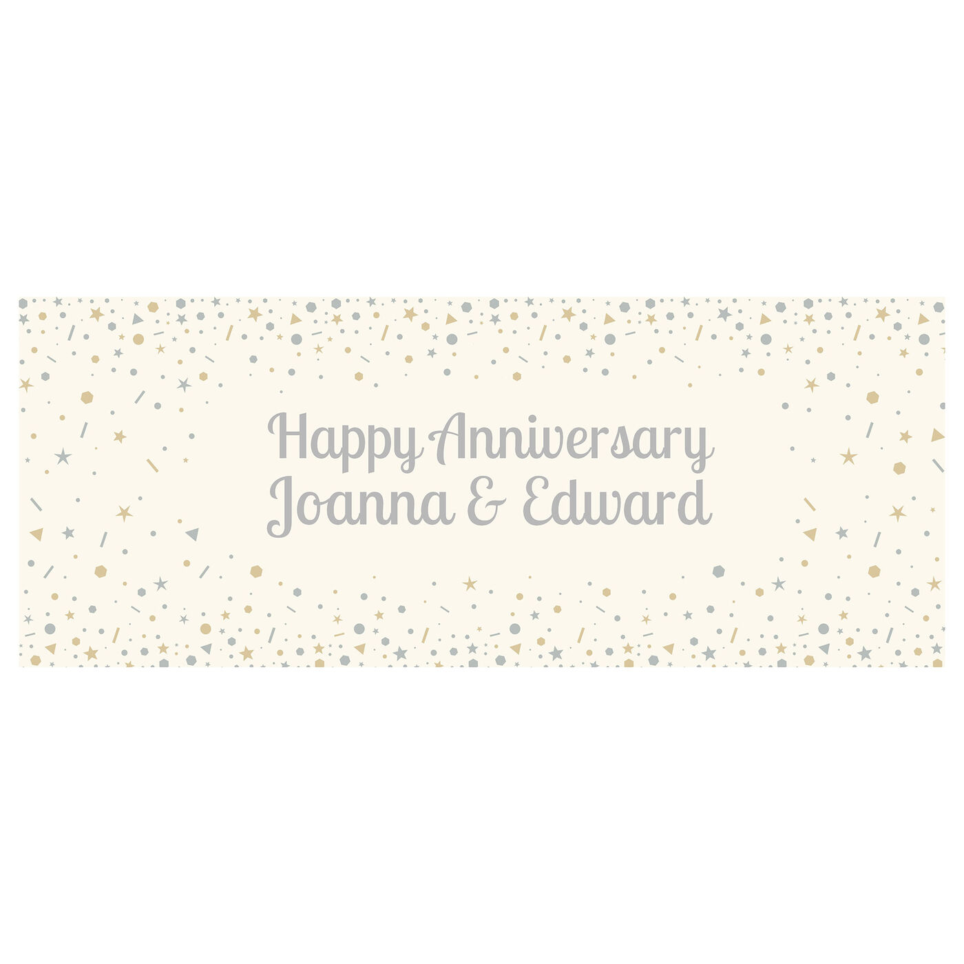 Buy Star Confetti Personalised Party Banner for GBP 10.00 | Card Factory UK