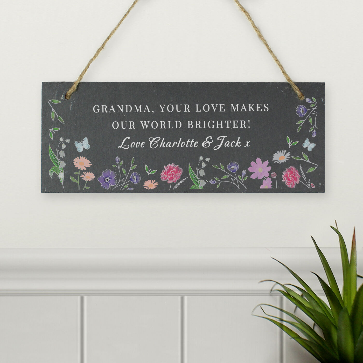 Buy Personalised Wild Flowers Slate Garden Sign for GBP 9.99 | Card ...