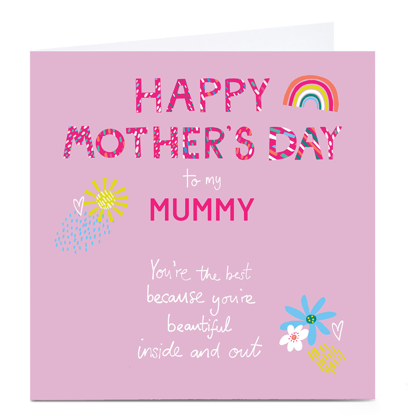 Buy Personalised Mother's Day Card - Beautiful Inside & Out for GBP 2. ...