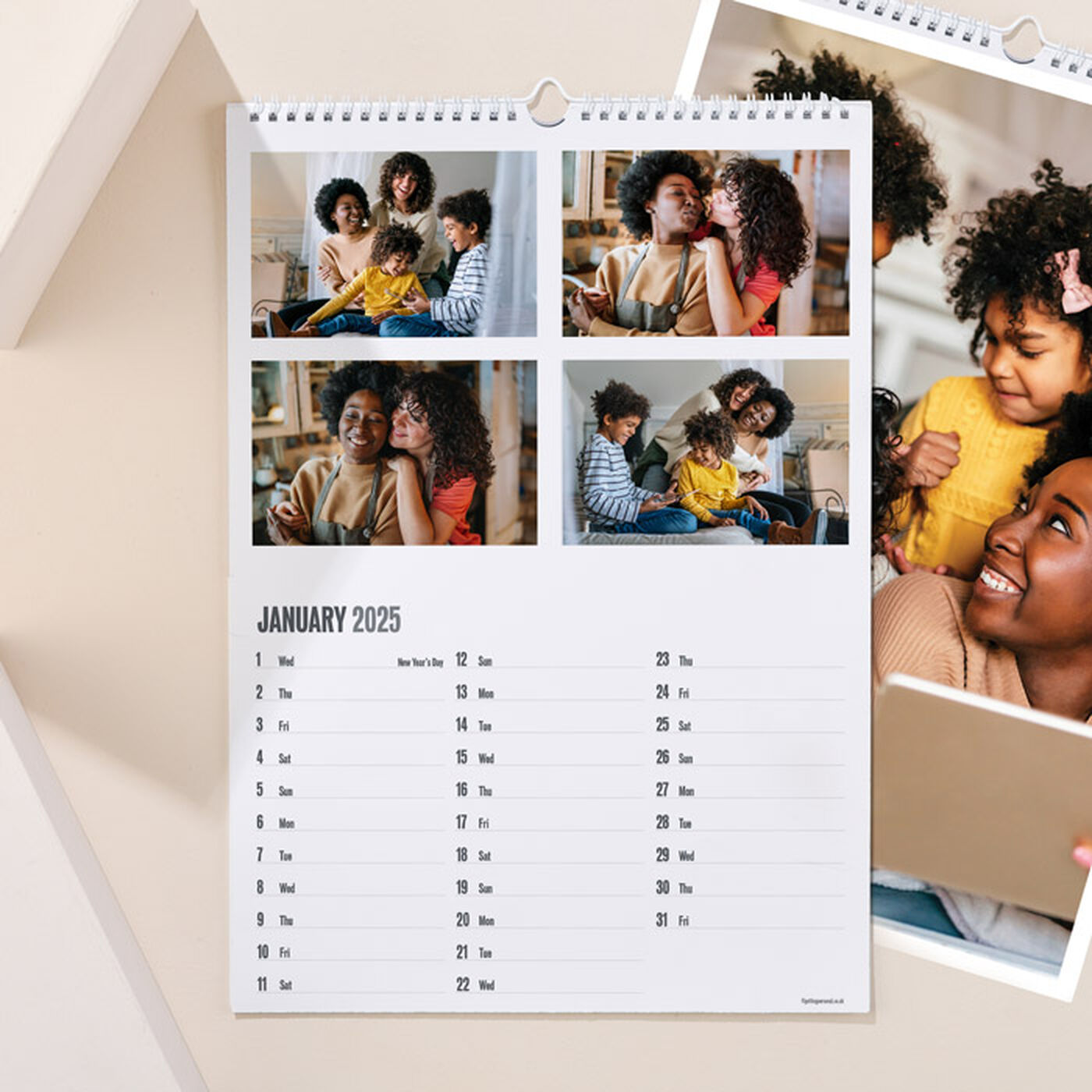 Buy Create Your Own Multi-Photo Upload Calendar - 4 Photos for GBP 9.99 ...