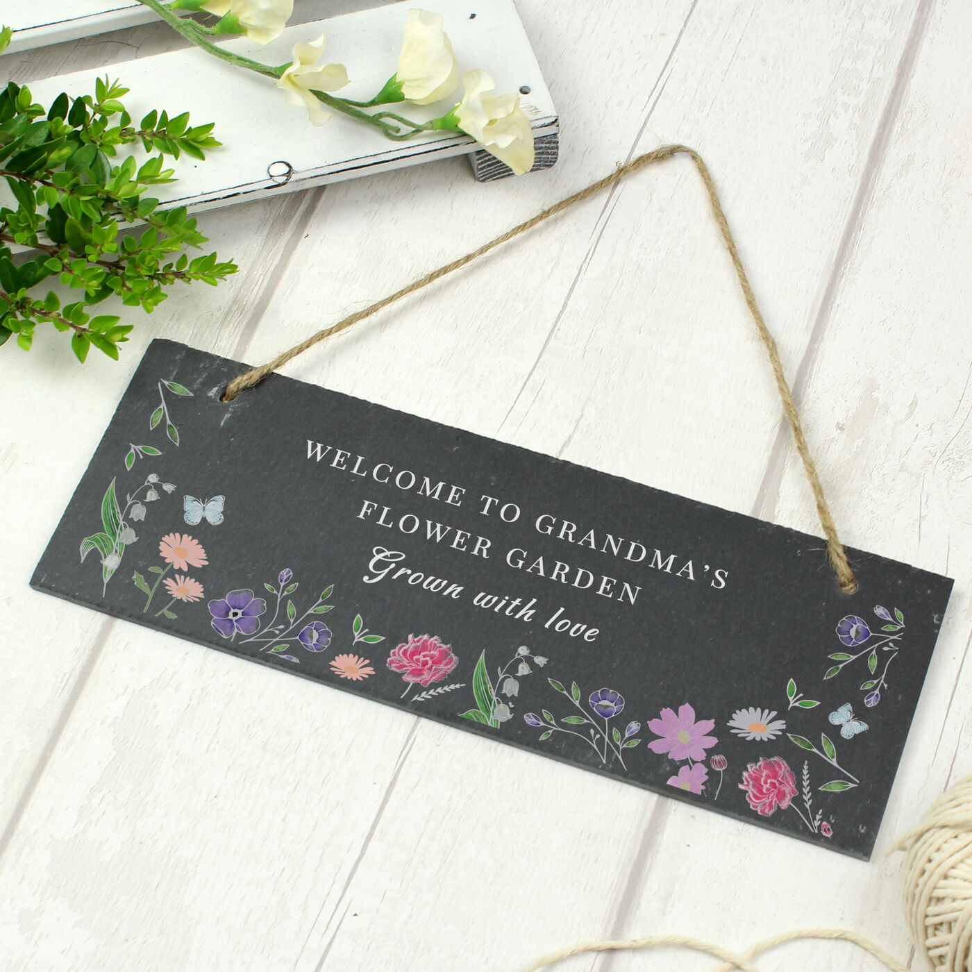 Buy Personalised Wild Flowers Slate Garden Sign for GBP 9.99 | Card ...