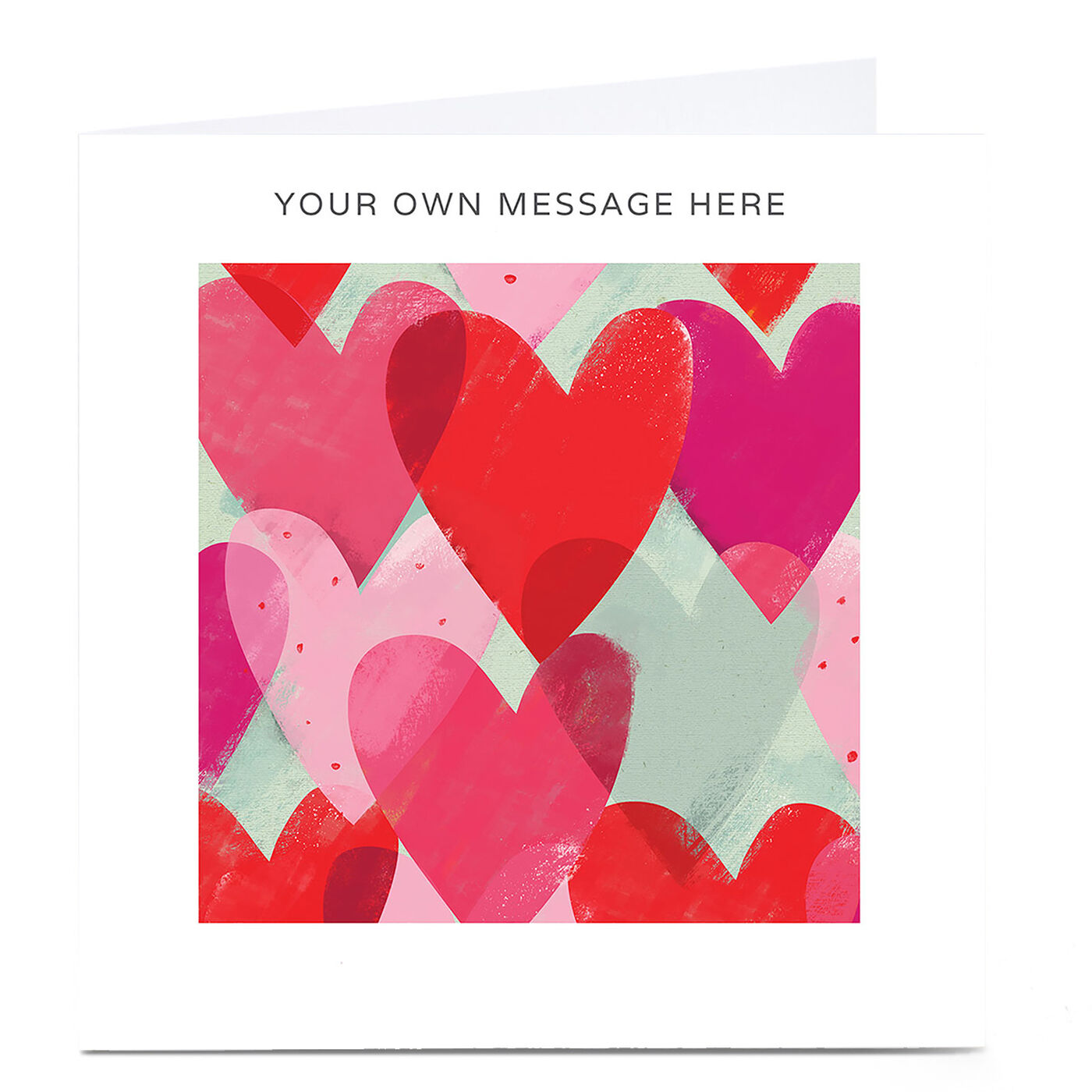 Buy Personalised Card - Hearts for GBP 2.99 | Card Factory UK