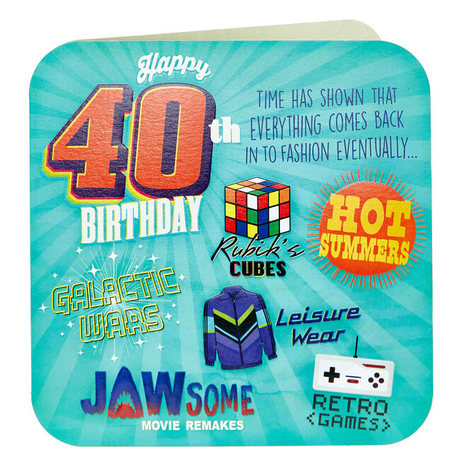 40th Birthday Cards, Personalised Funny 40th Cards: Daughter, Son, Him ...