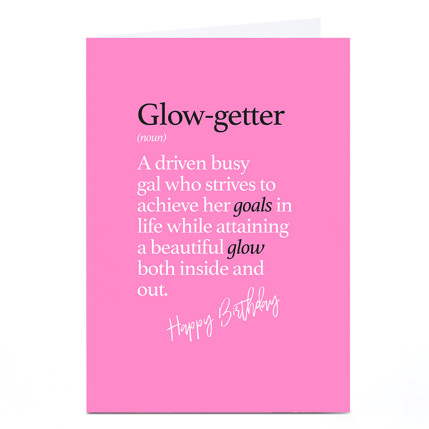 Buy Personalised Punk Birthday Card - Glow-Getter for GBP 2.49 | Card ...