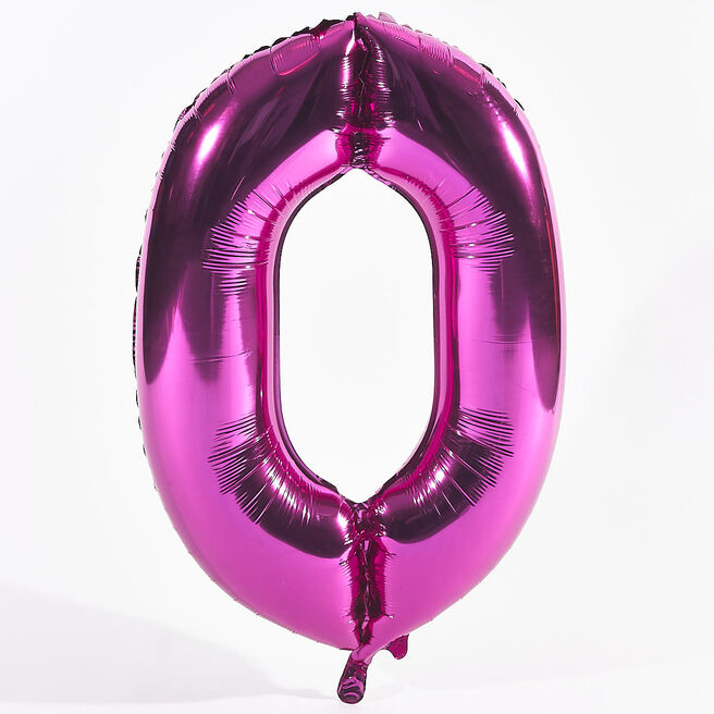 Number Balloons, Giant Gold, Rose Gold & Silver Foil Helium Number ...