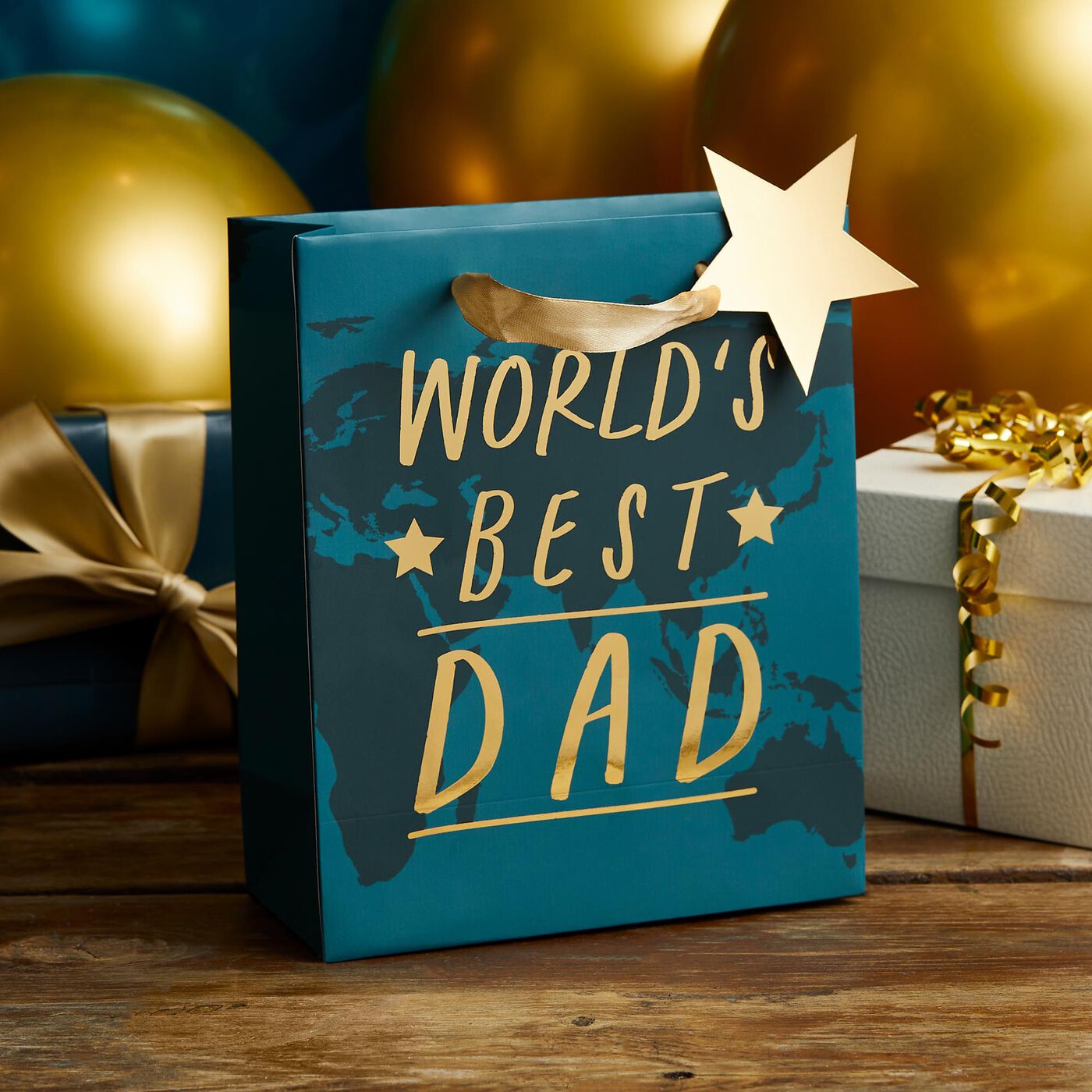 Buy World's Best Dad Gift Bag for GBP 3.99 | Card Factory UK