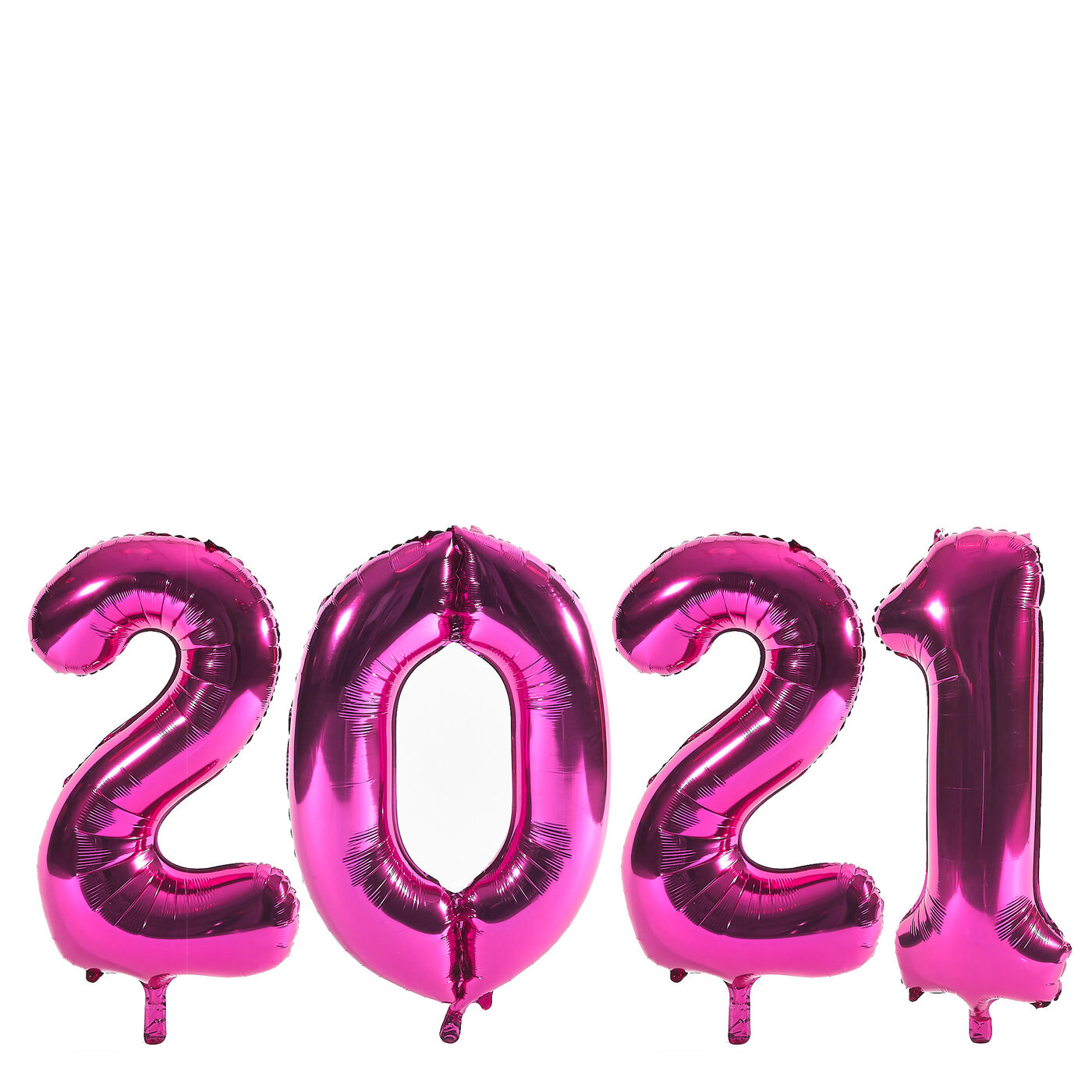 2021 Jumbo Pink Number Balloon Bundle