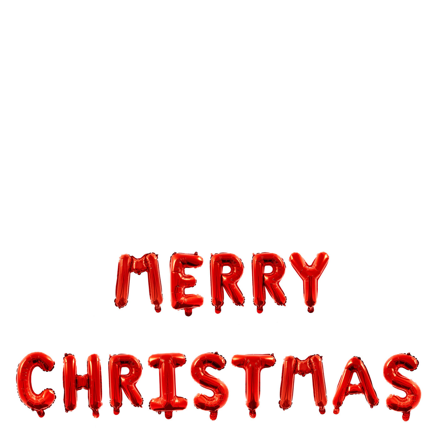 Buy Red Merry Christmas Letter Balloon Banner (Air-Fill Only) for GBP 3 ...