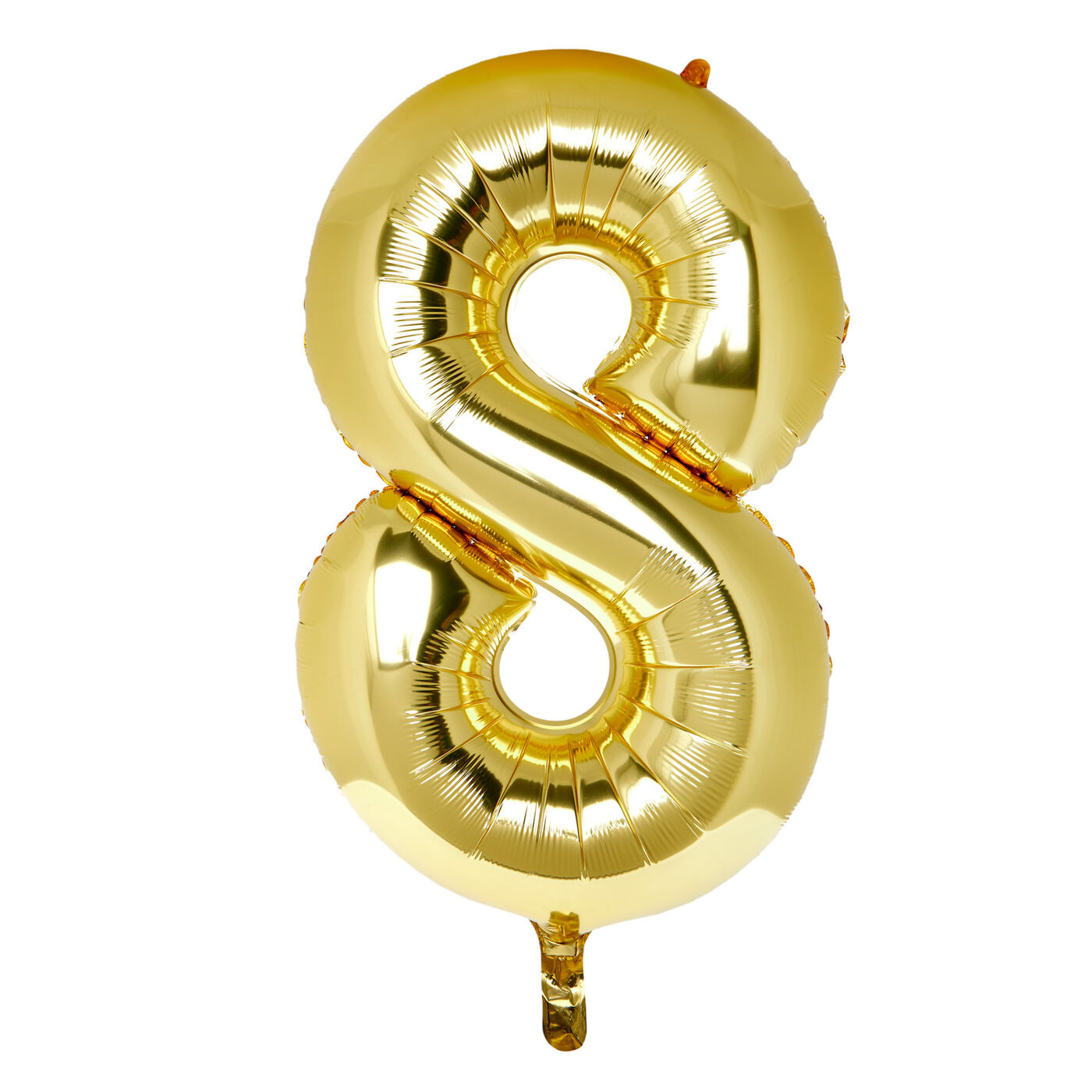 Buy Large 34-Inch Gold Number 8 Foil Helium Balloon (Uninflated) for ...