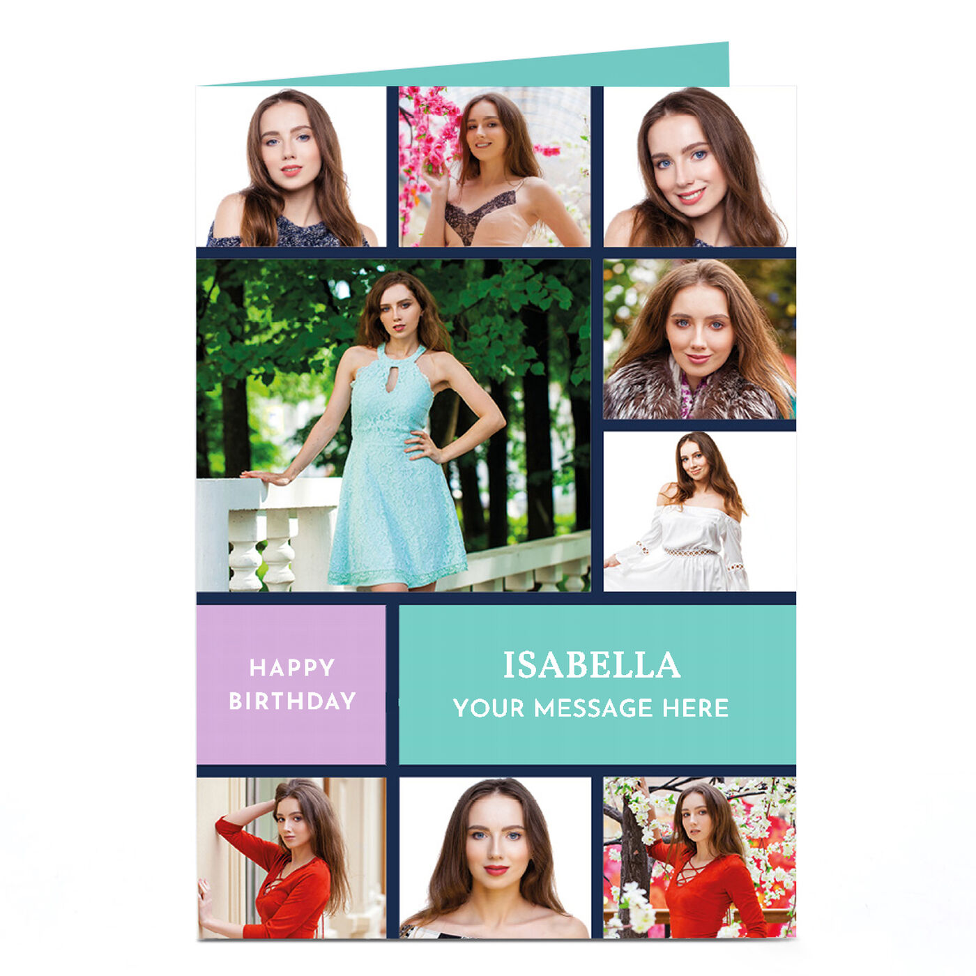 Buy Photo Birthday Card - 9 Photo Collage for GBP 3.29 | Card Factory UK