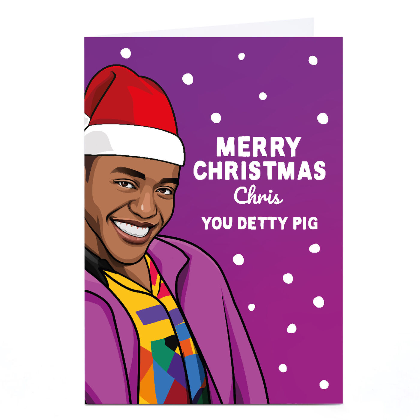 Buy Personalised All Things Banter Christmas Card - You Detty Pig for ...