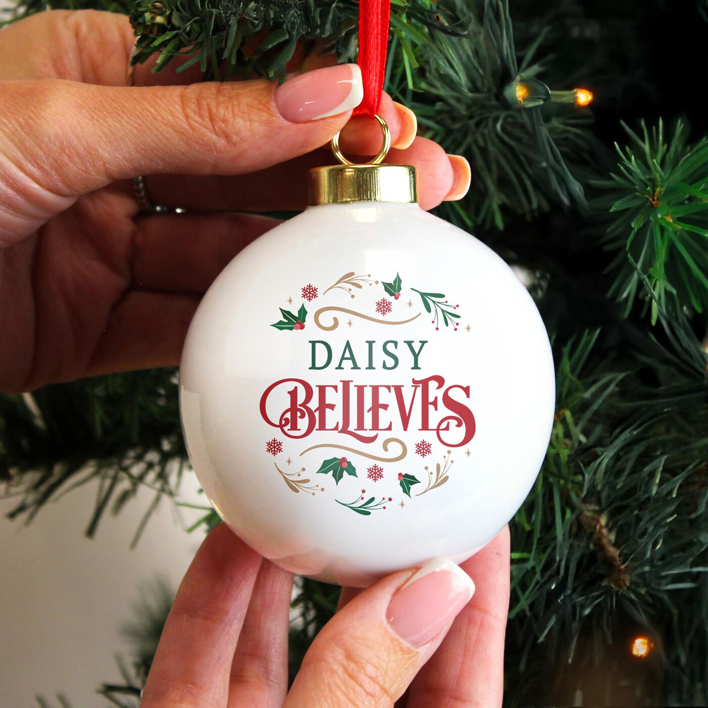 Buy Personalised Believe in Christmas Bauble for GBP 10.99 | Card ...