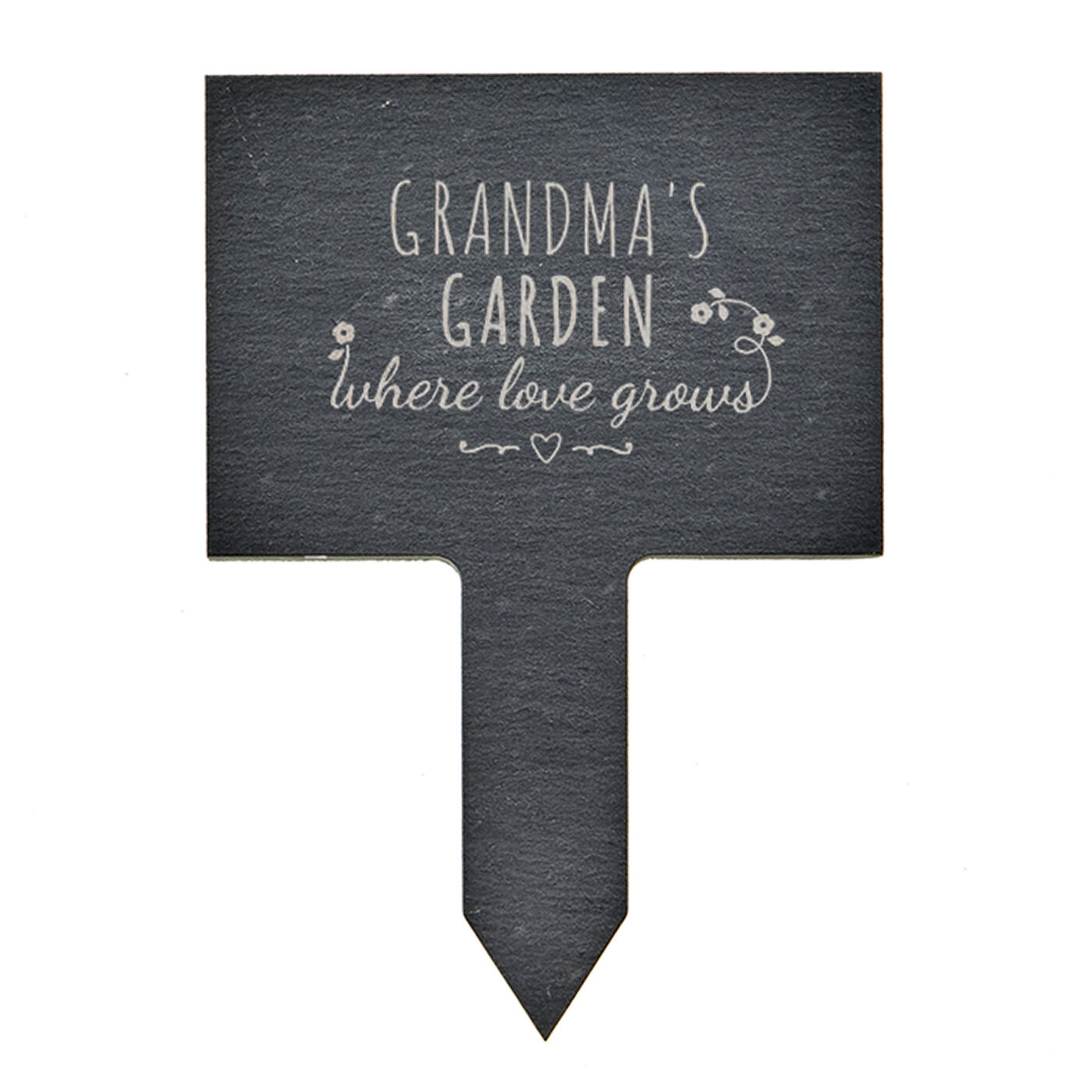 Buy Personalised Engraved Slate Plant Marker - Where Love Grows for GBP ...