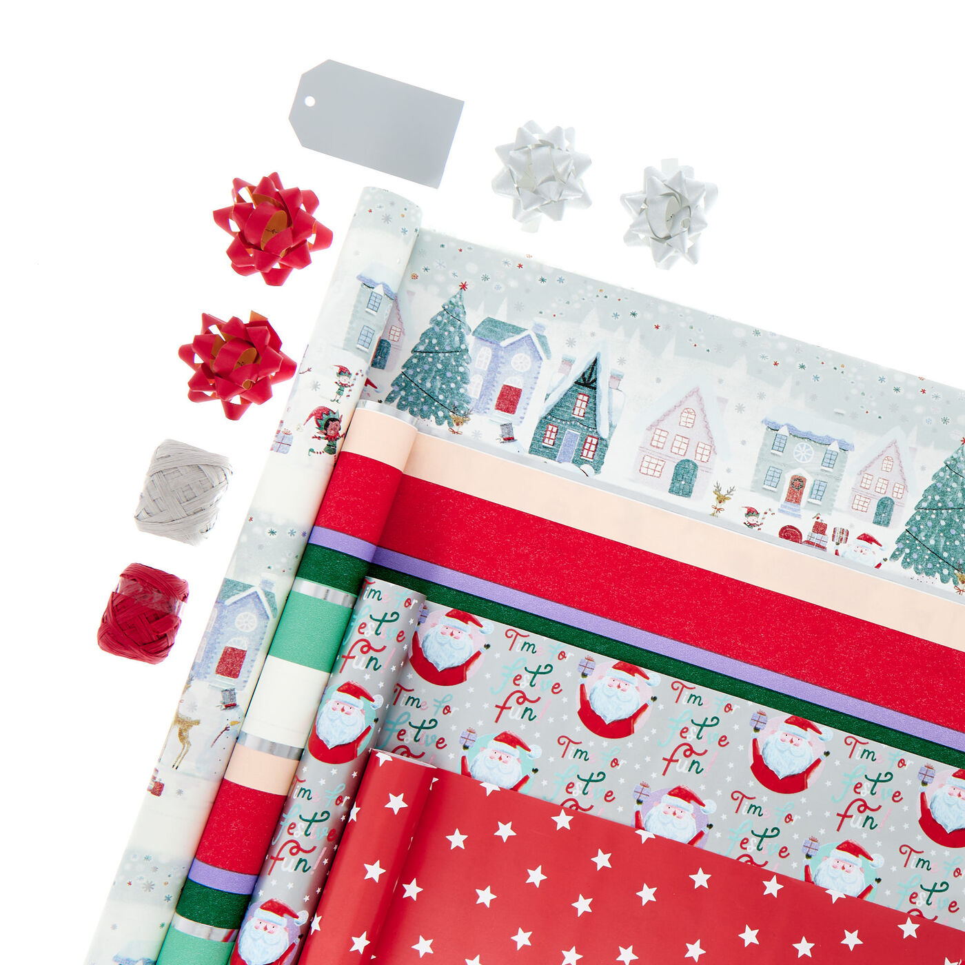 Candy Cane Stripes Christmas Gift Wrap Range