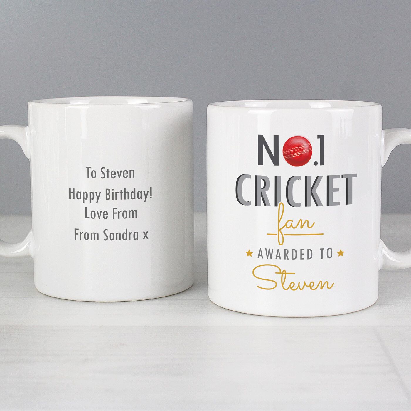 Buy Personalised No.1 Cricket Fan Mug for GBP 9.99 | Card Factory UK