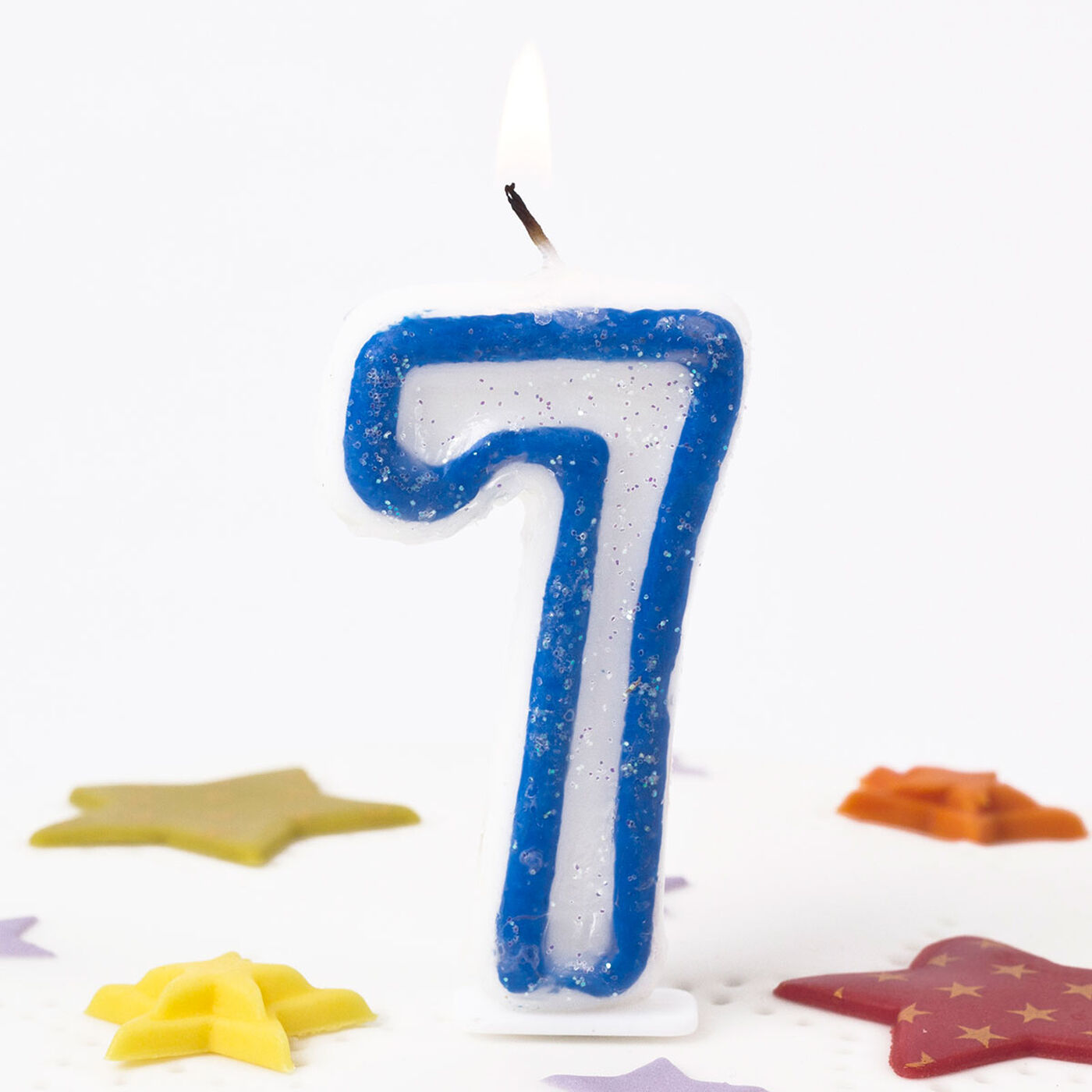 Buy Blue Number 7 Birthday Candle 4784 for GBP 0.59 | Card Factory UK