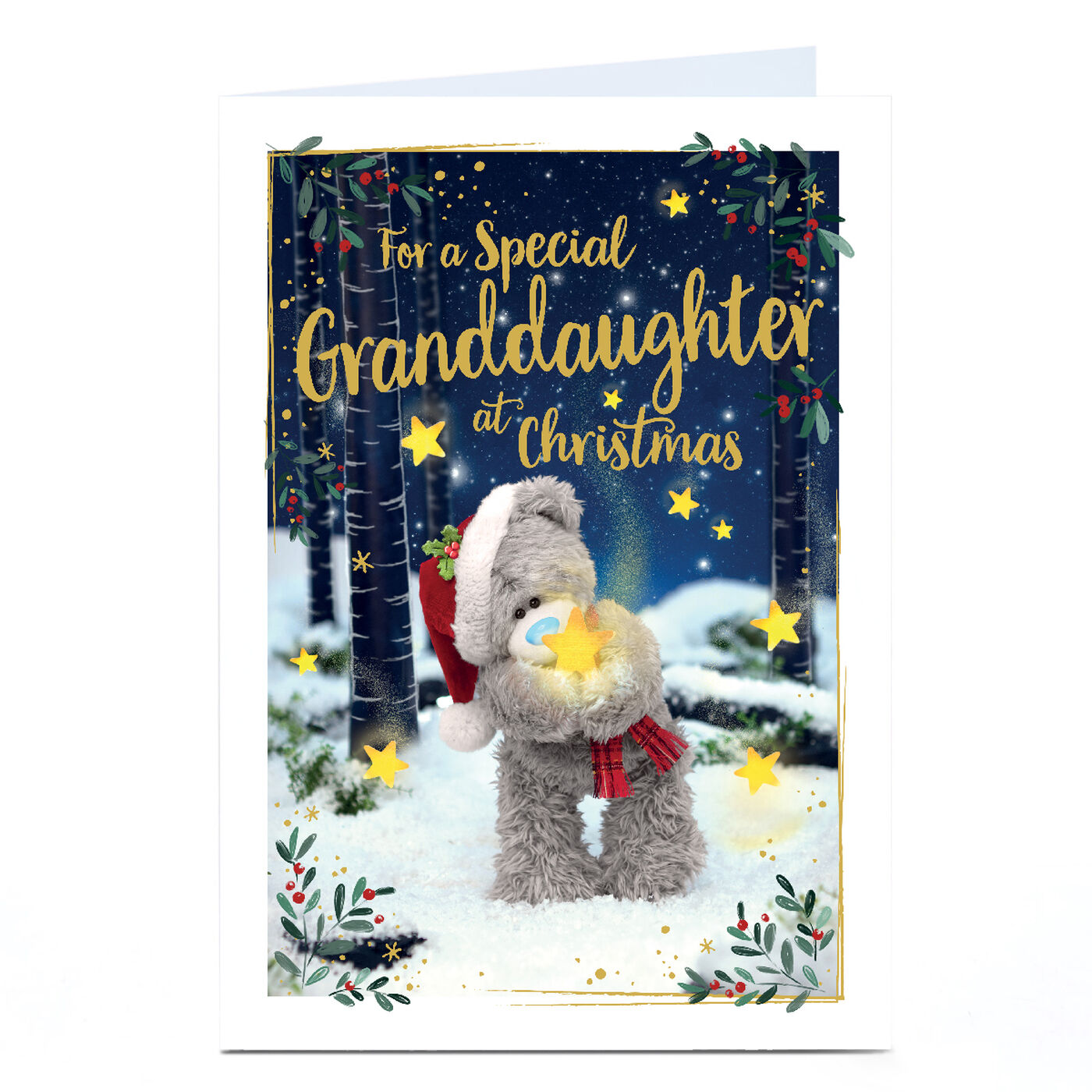 Buy Personalised Tatty Teddy Christmas Card - Bear With Star ...