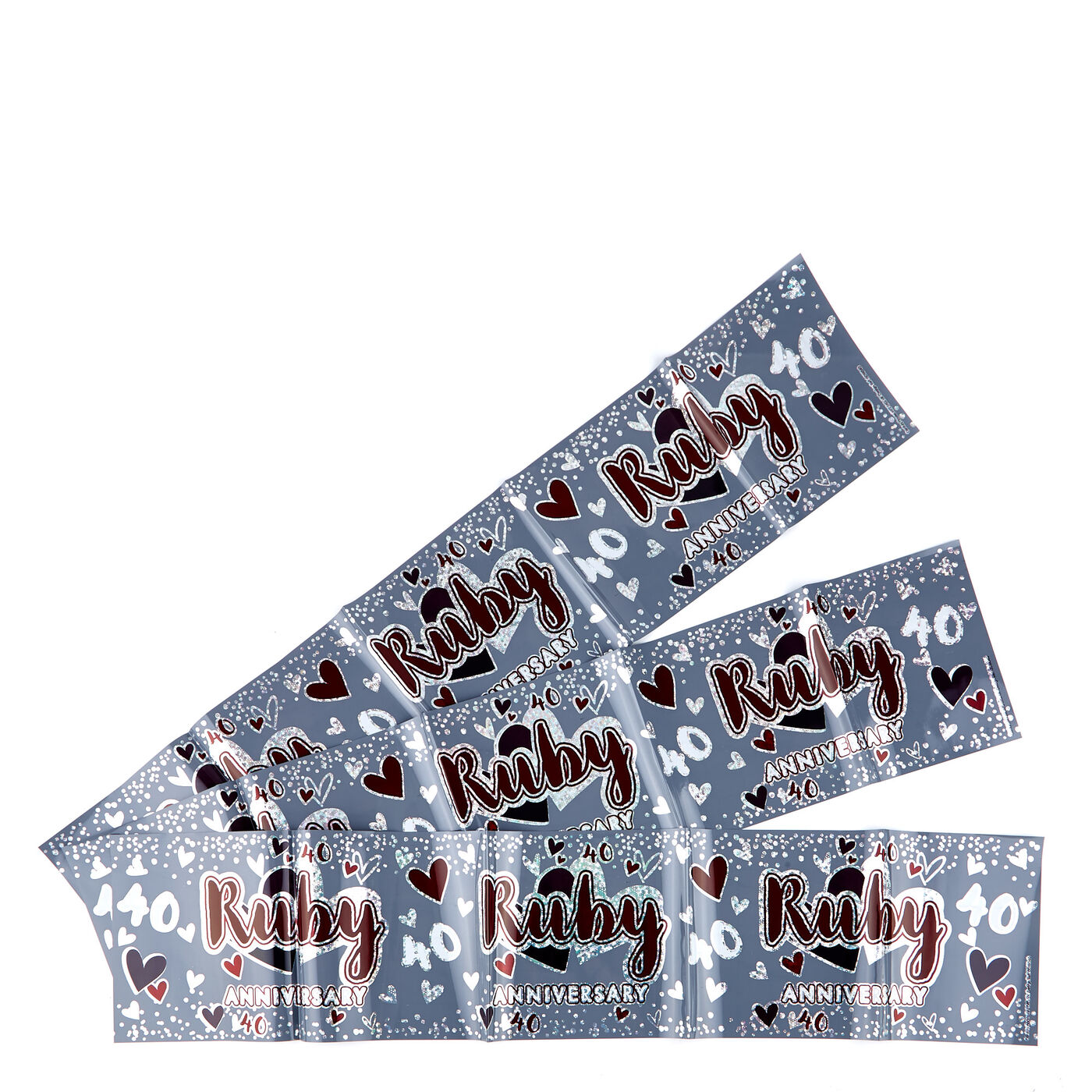 Buy Ruby Wedding Anniversary Banners - Pack Of 3 for GBP 0.99 | Card ...