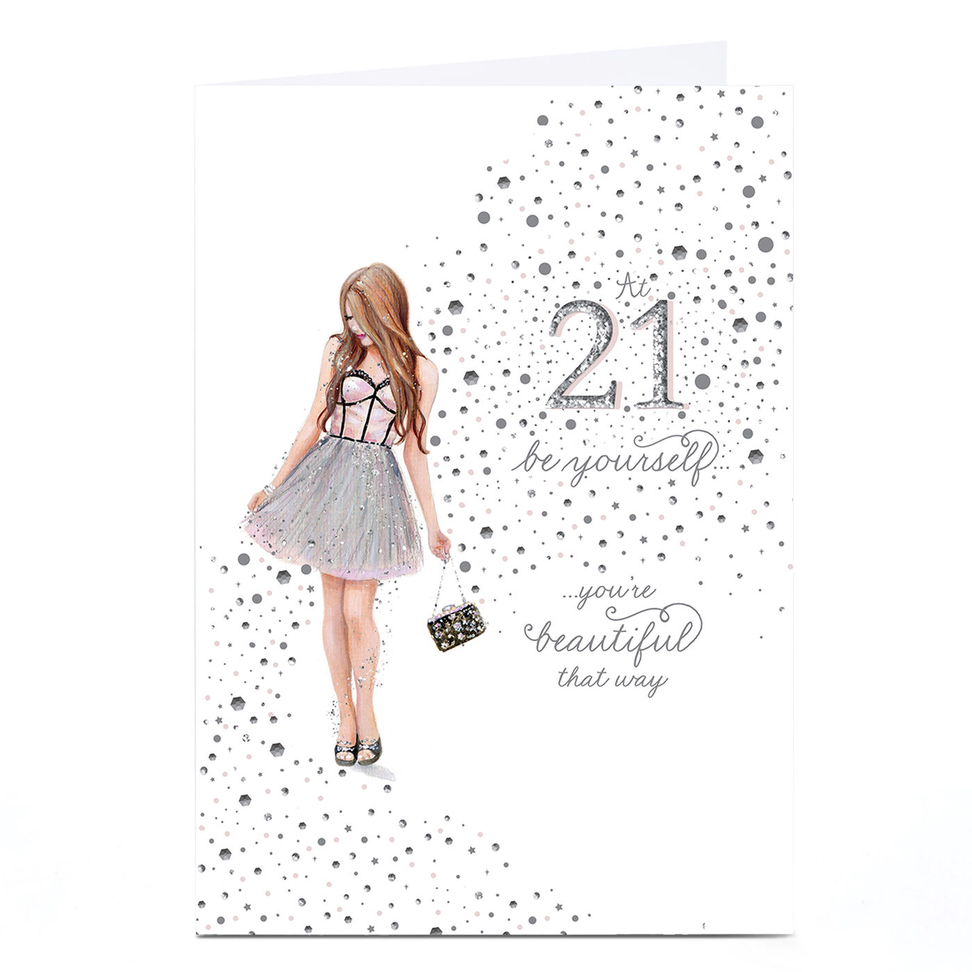 Buy Personalised 21st Birthday Card - Be Yourself Beautiful for GBP 1. ...