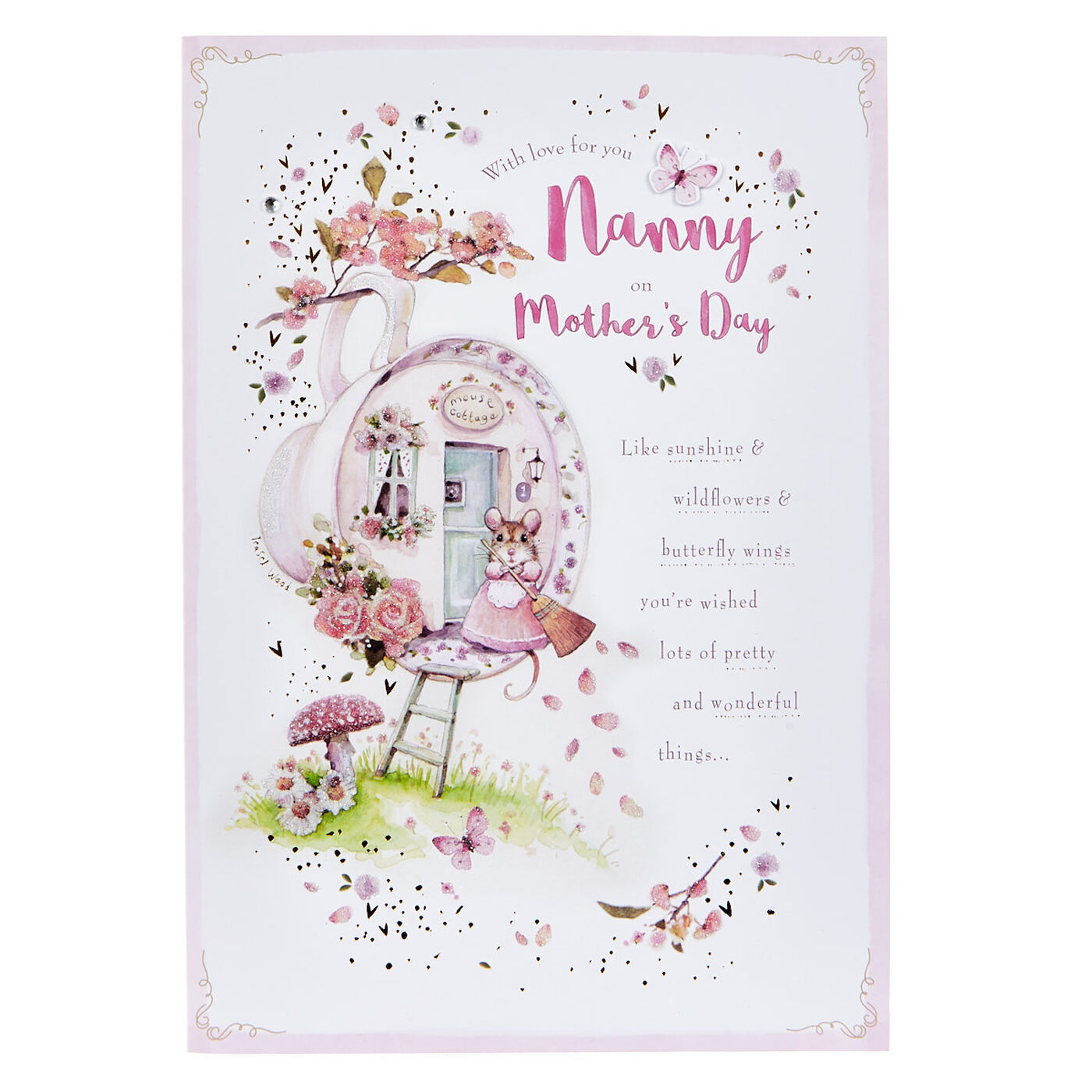 Buy Mother's Day Card - Nanny, Mouse House for GBP 1.79 | Card Factory UK