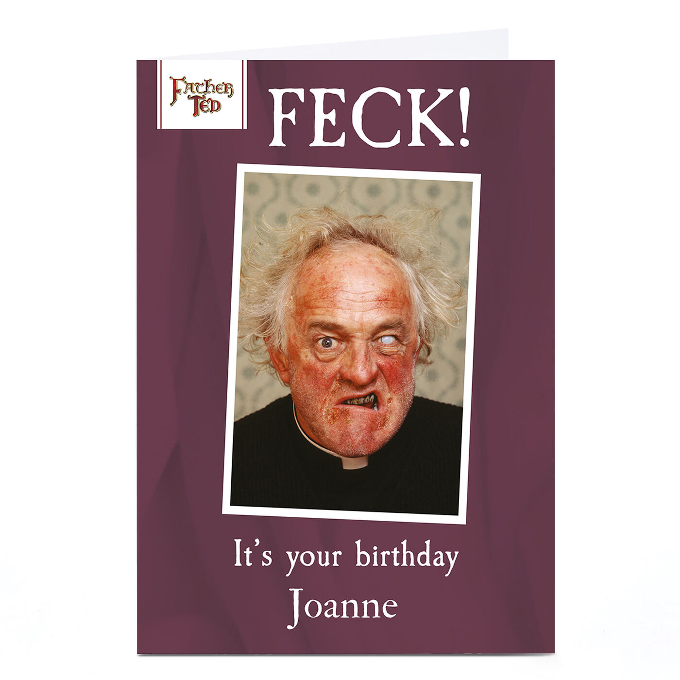 Buy Personalised Father Ted Birthday Card - Feck! for GBP 2.99 | Card ...