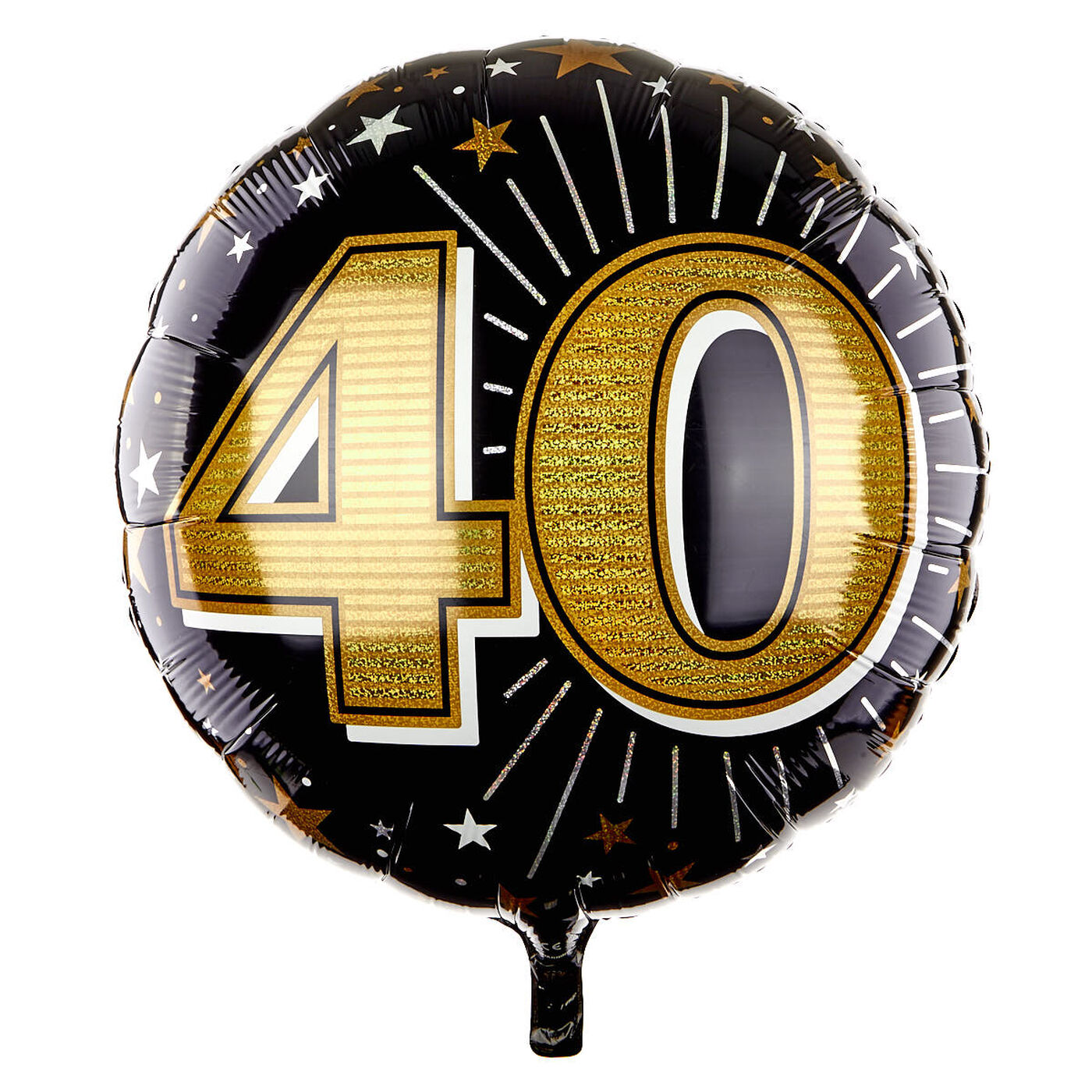 Black & Gold Foil Birthday Balloons