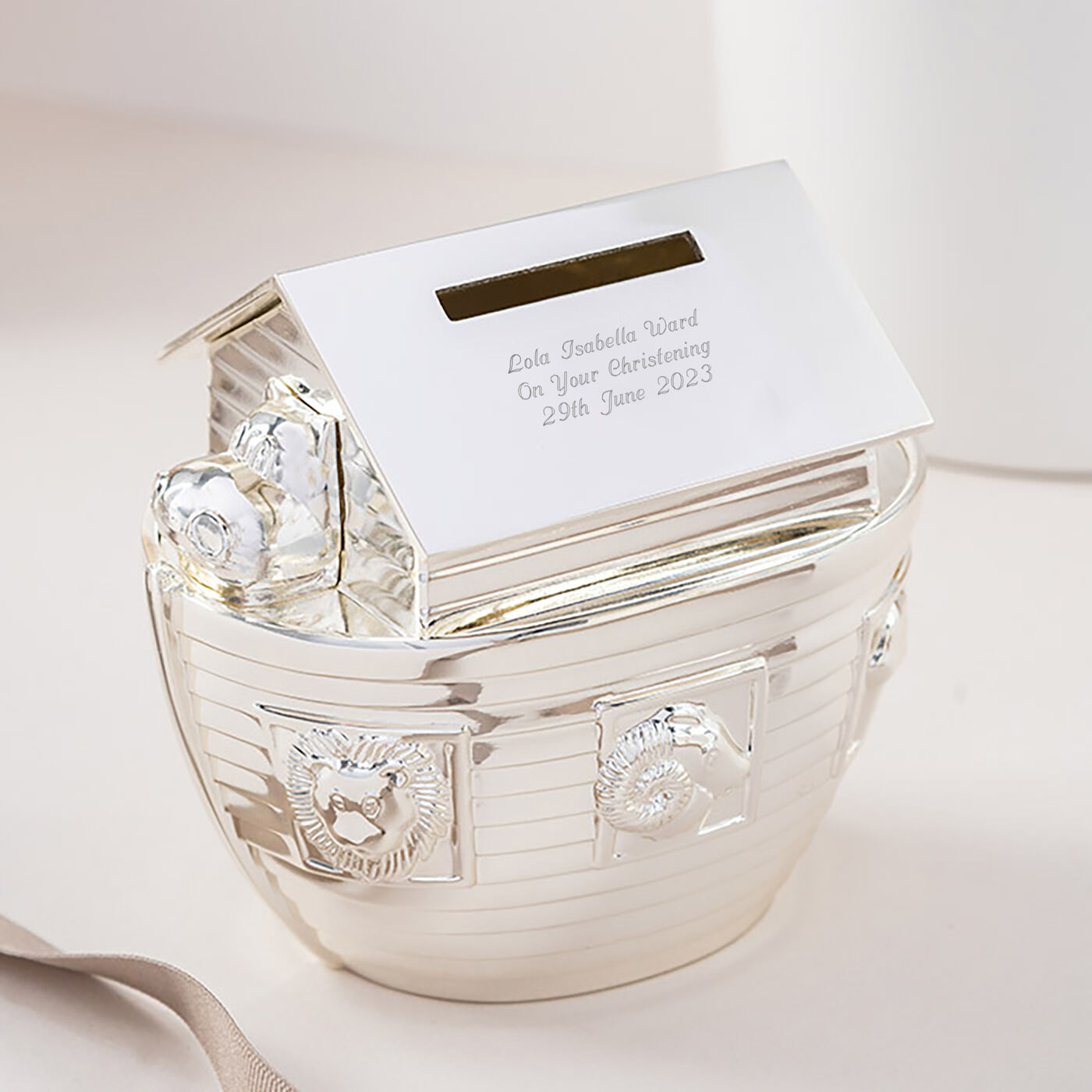 Buy Engraved Noah's Ark Money Box for GBP 24.99 | Card Factory UK