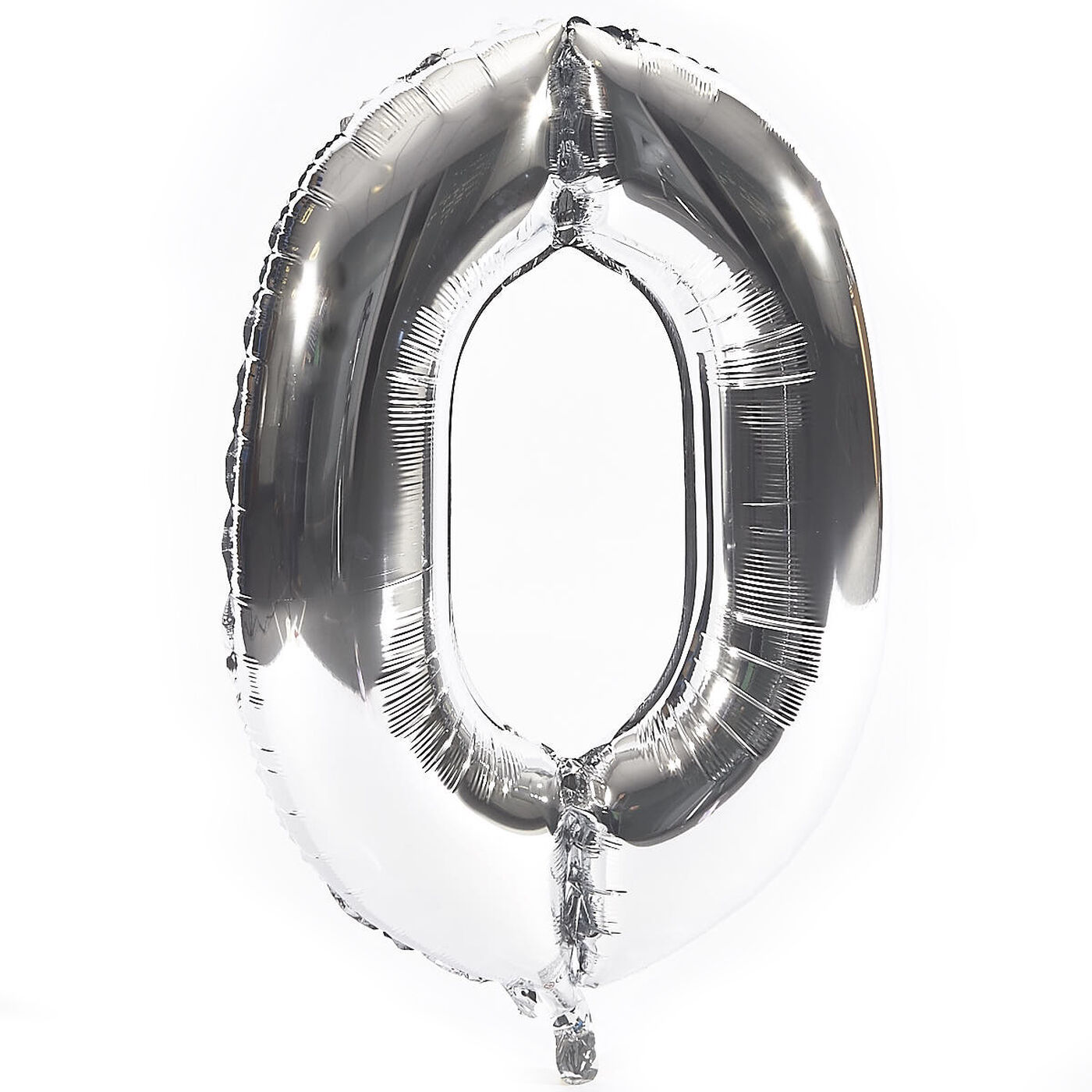 Buy Age 60 Giant Foil Helium Numeral Balloons - Silver (deflated) for ...