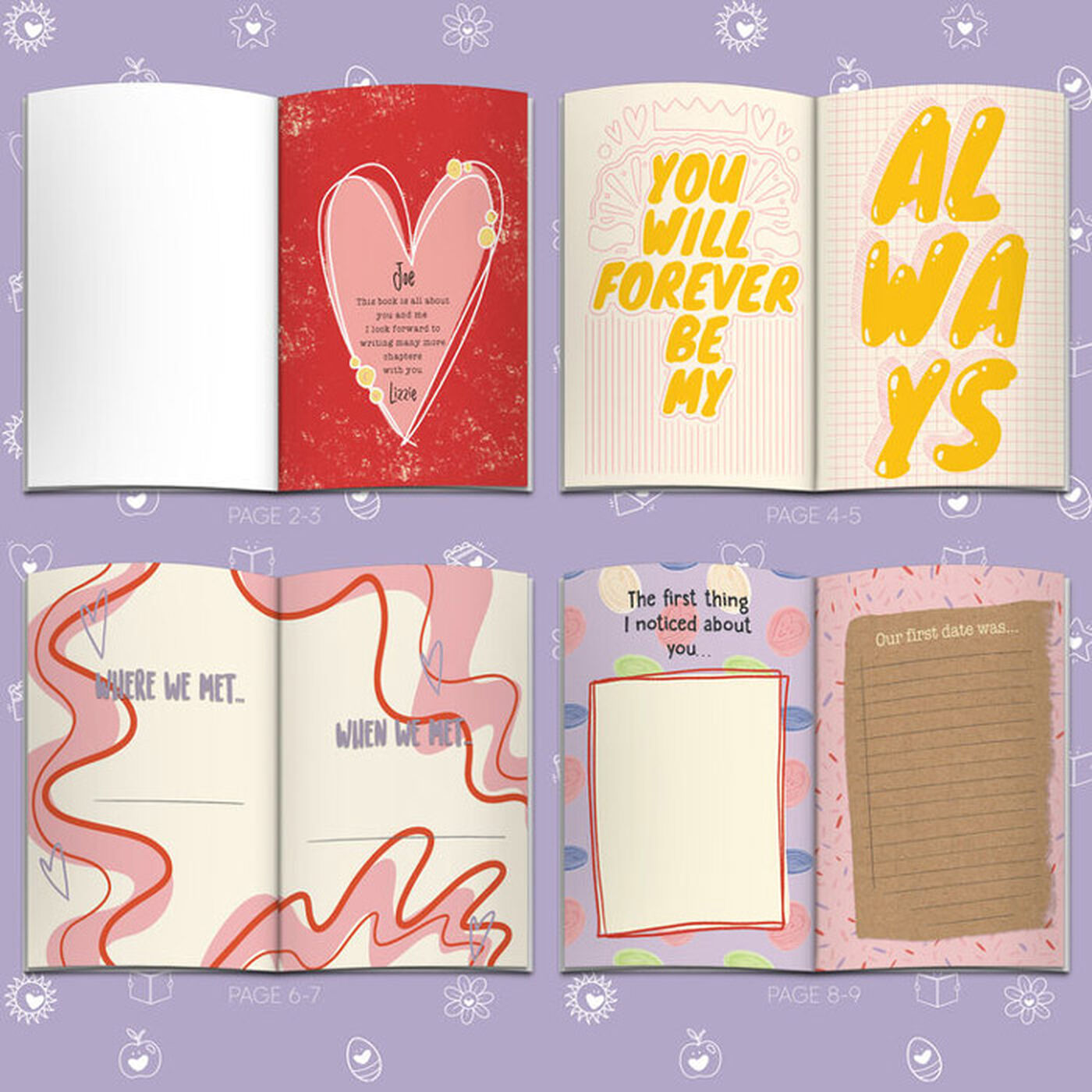 Buy Personalised A Little Book Of You & Me' Personalised Book Softback ...