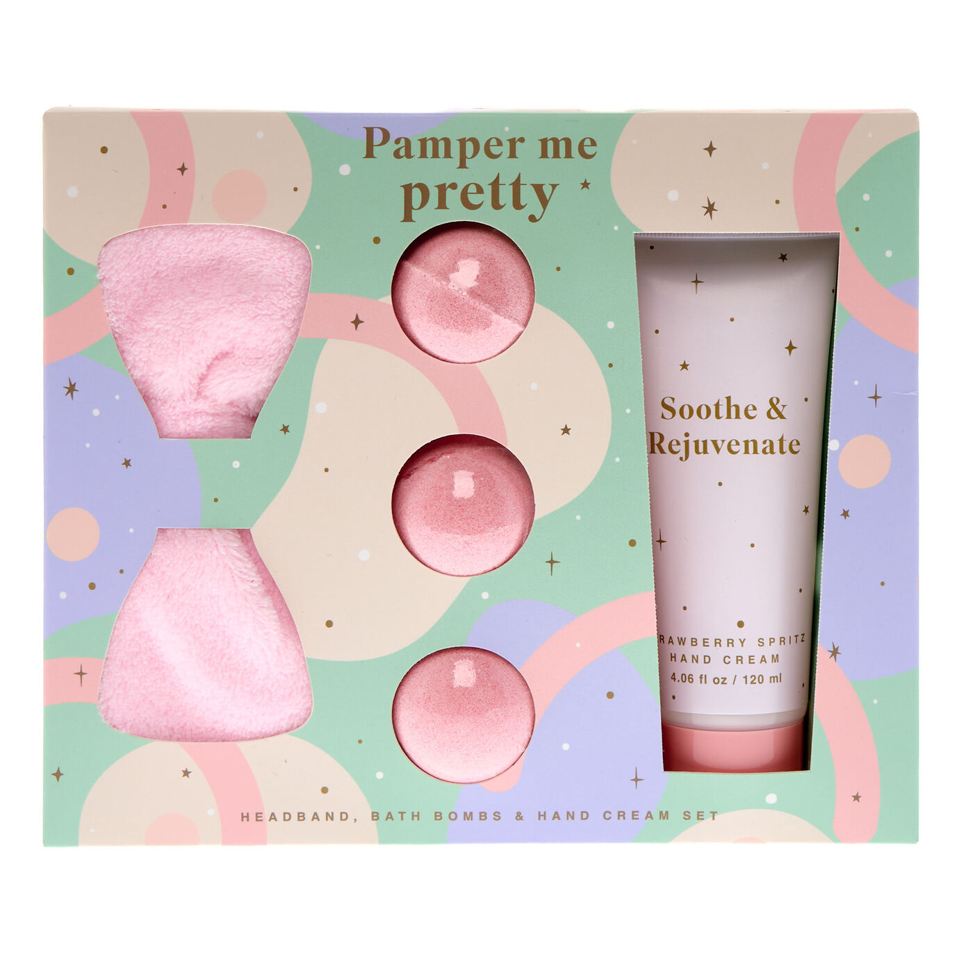 Buy Pamper Me Pretty Headband, Bath Bombs & Hand Cream Set for GBP 4.99 | Card Factory UK