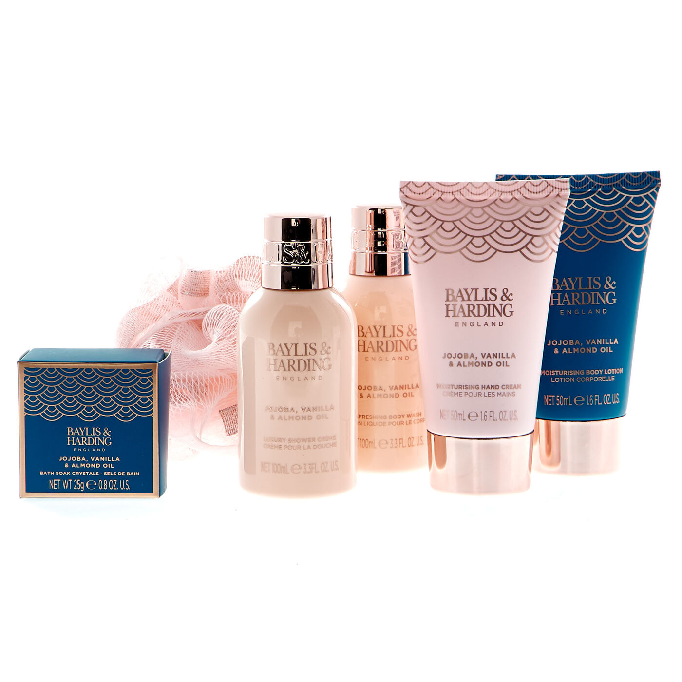 Buy Baylis & Harding Jojoba Vanilla & Almond Oil Mini Stack Gift Set ...