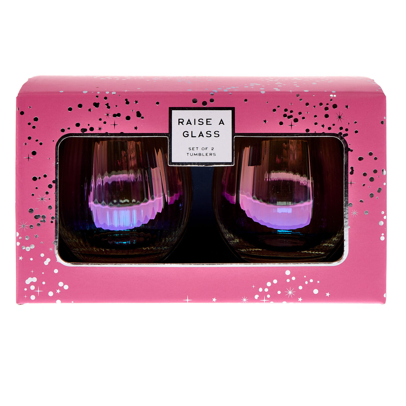 Buy Raise A Glass Tumblers - Set of 2 for GBP 4.99 | Card Factory UK