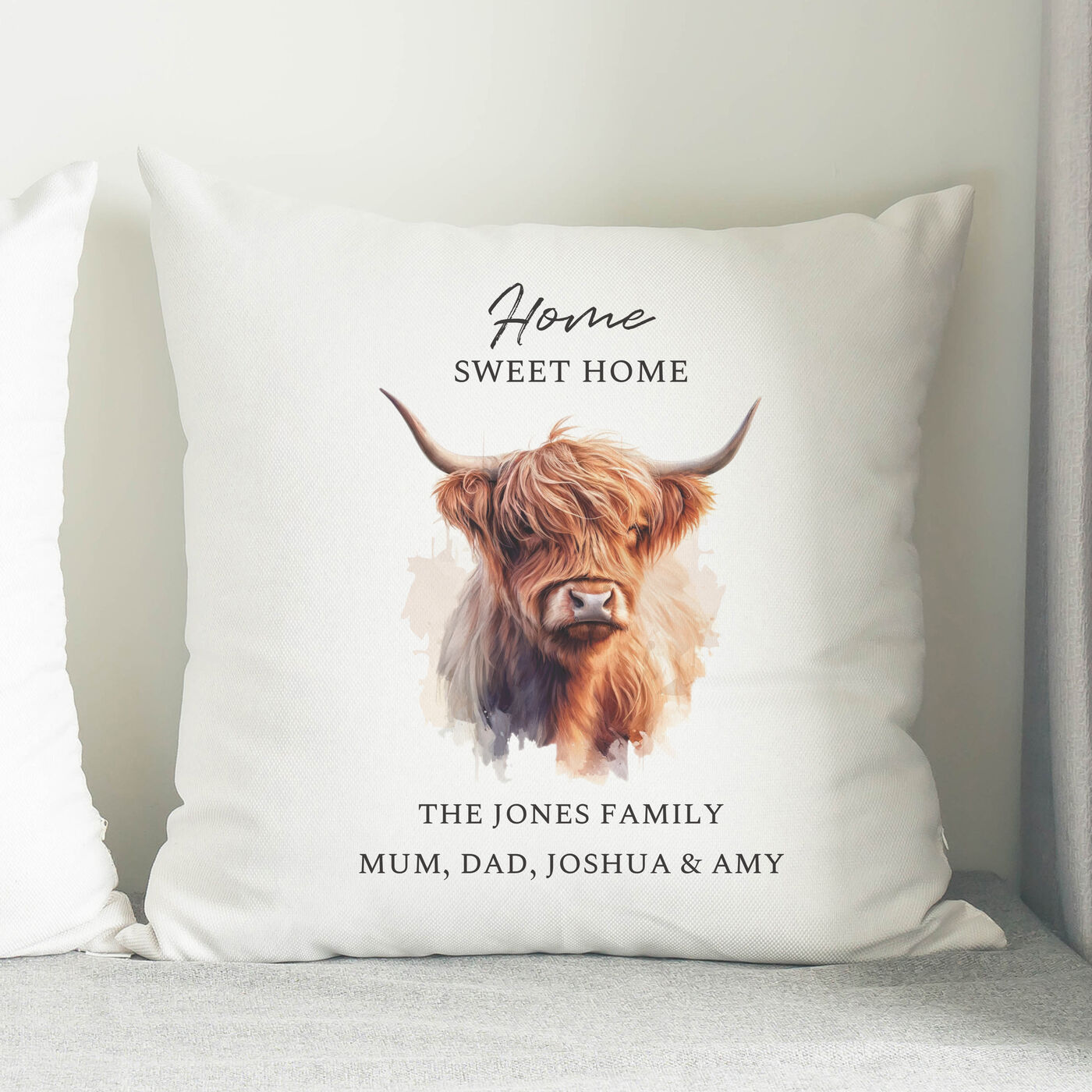 Buy Personalised Highland Cow Cushion for GBP 19.99 | Card Factory UK