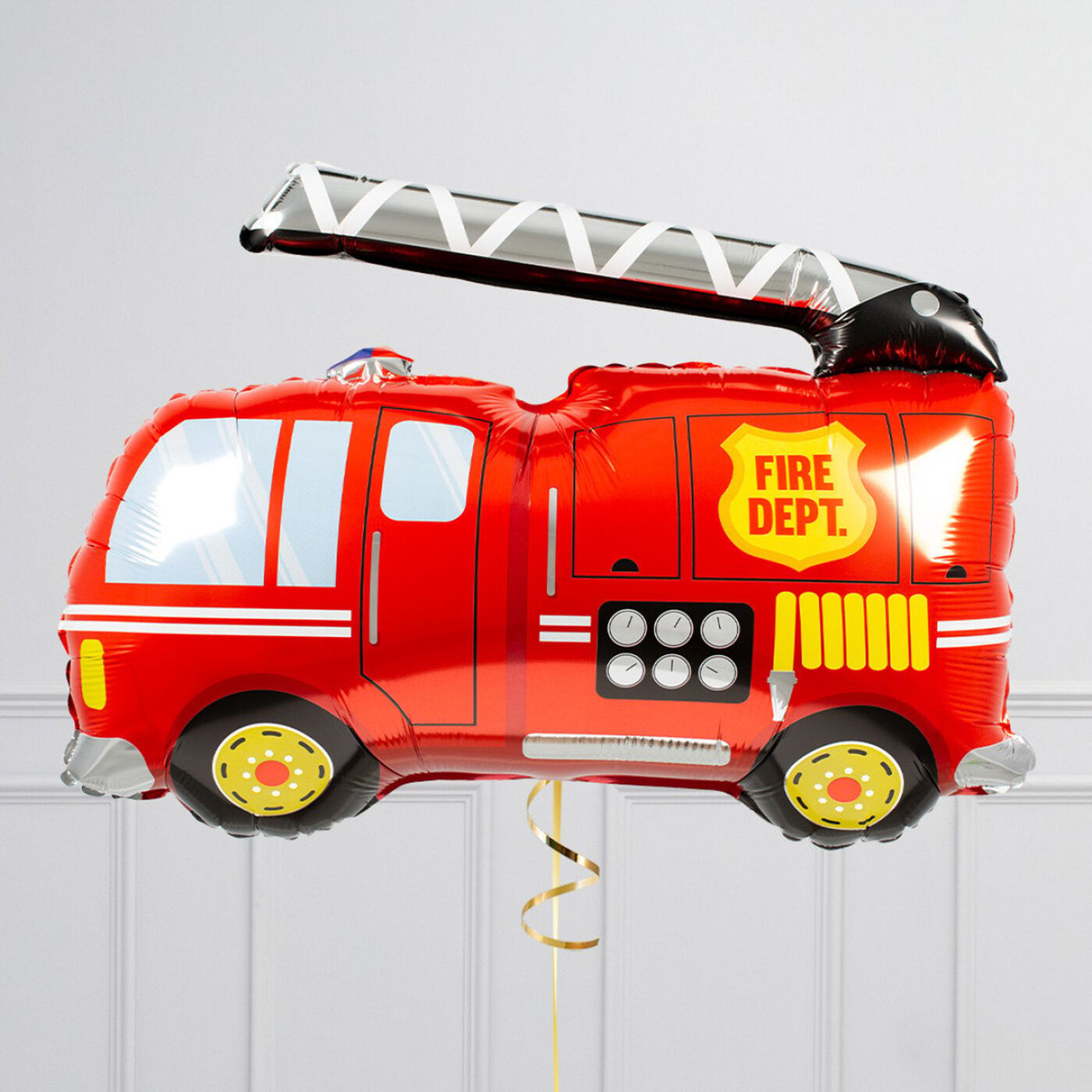 Buy Fire Engine Birthday Supershape & Foil Balloon Package - Delivered ...