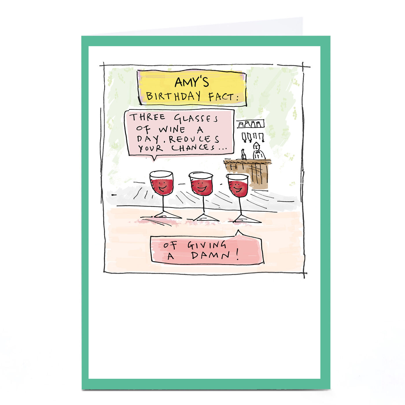 Buy Personalised Vicar Of Scribbly Card - Birthday Fact for GBP 2.99 ...