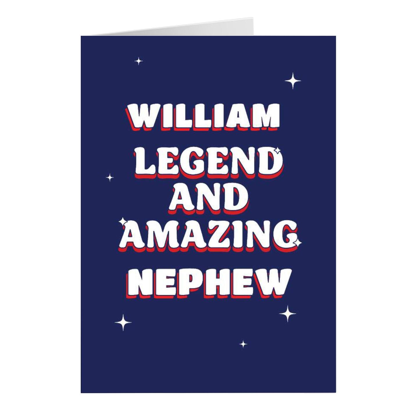 Buy Personalised Card - Legend and Amazing Nephew, Any Name for GBP 2. ...