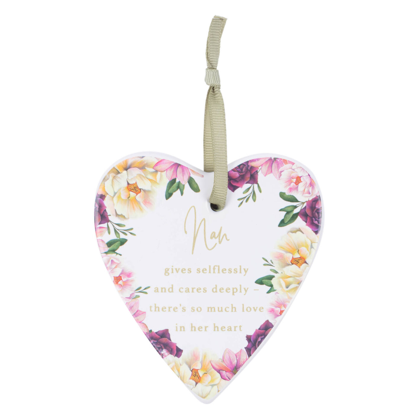 Buy Nan Sentimental Floral Heart Hanging Plaque for GBP 1.49 | Card ...